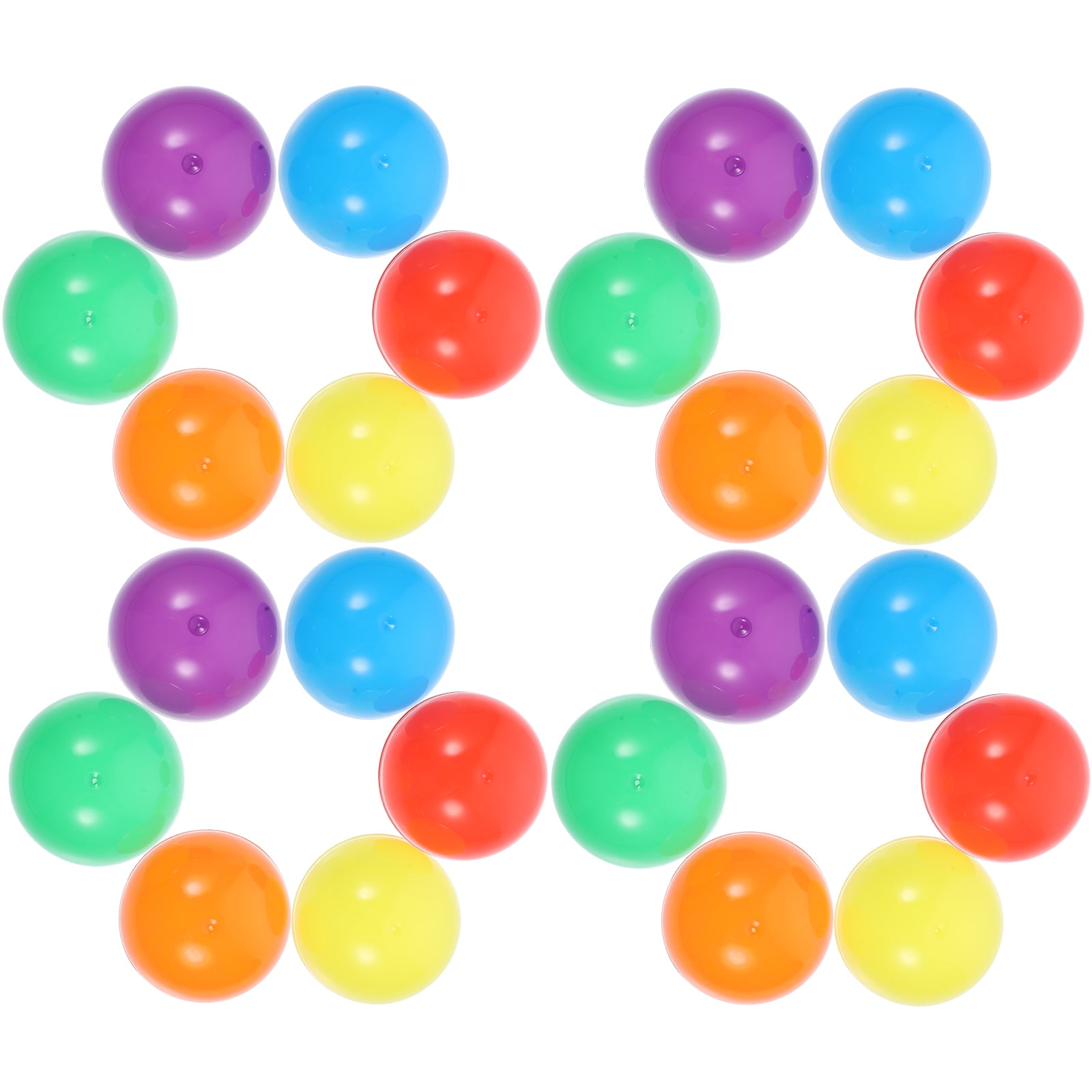jojofuny 50Pcs Storage Packing Balls Gumball Capsules Assorted Color ...