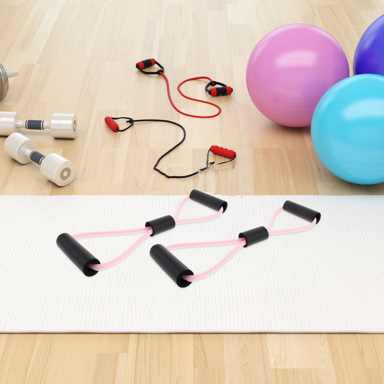 jojofuny 5Pcs Assorted Color Resistance Bands For Exercise And Strength ...