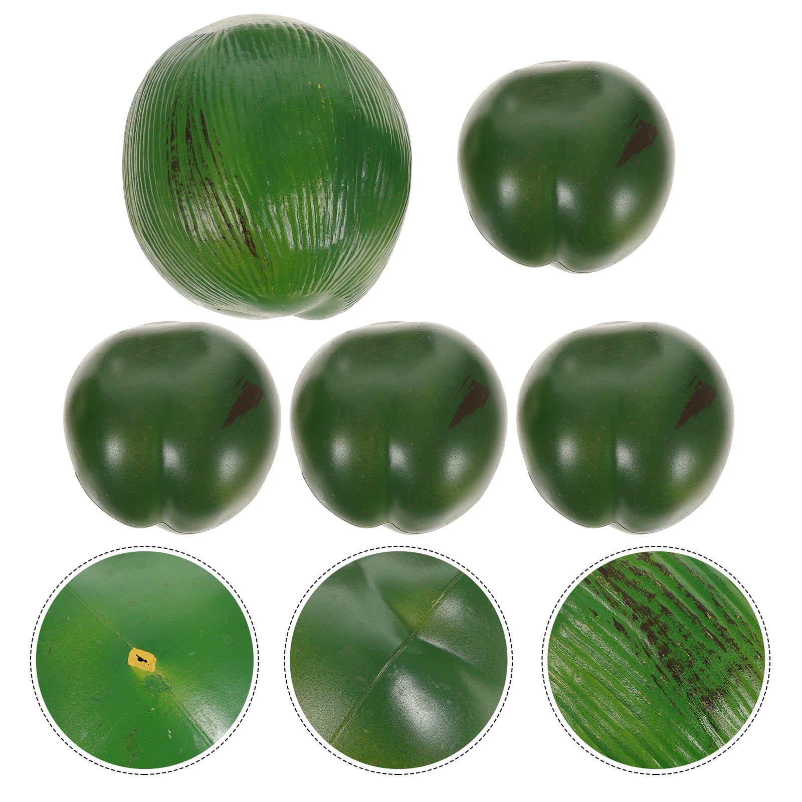 jojofuny 5Pcs Tropical Party Decorations with Green Plastic Artificial ...