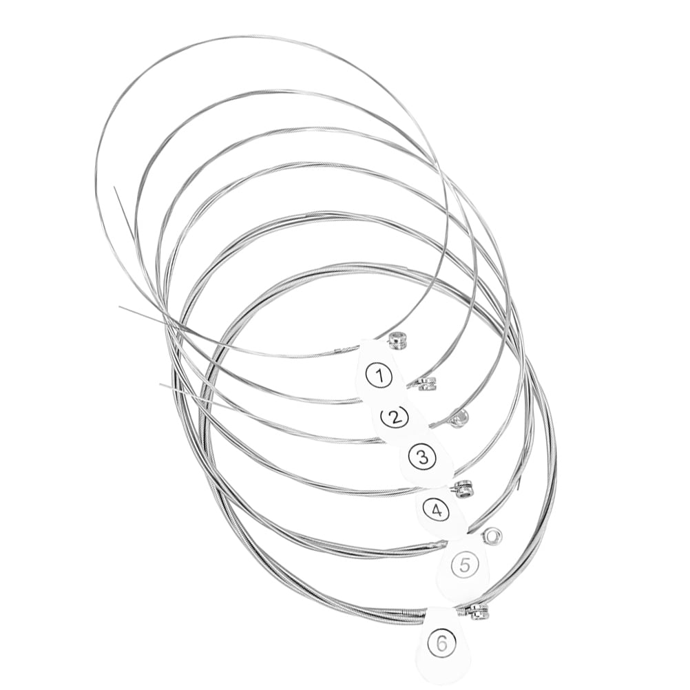 jojofuny 6Pcs Clear Sound Quality Electric Bass Strings Anti Coating ...