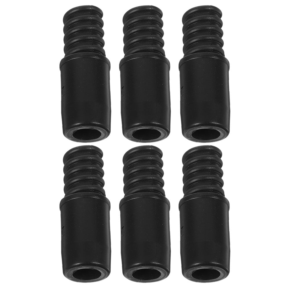 jojofuny 6Pcs Plastic Black Threaded Tip Replacement Tail Adapter for ...