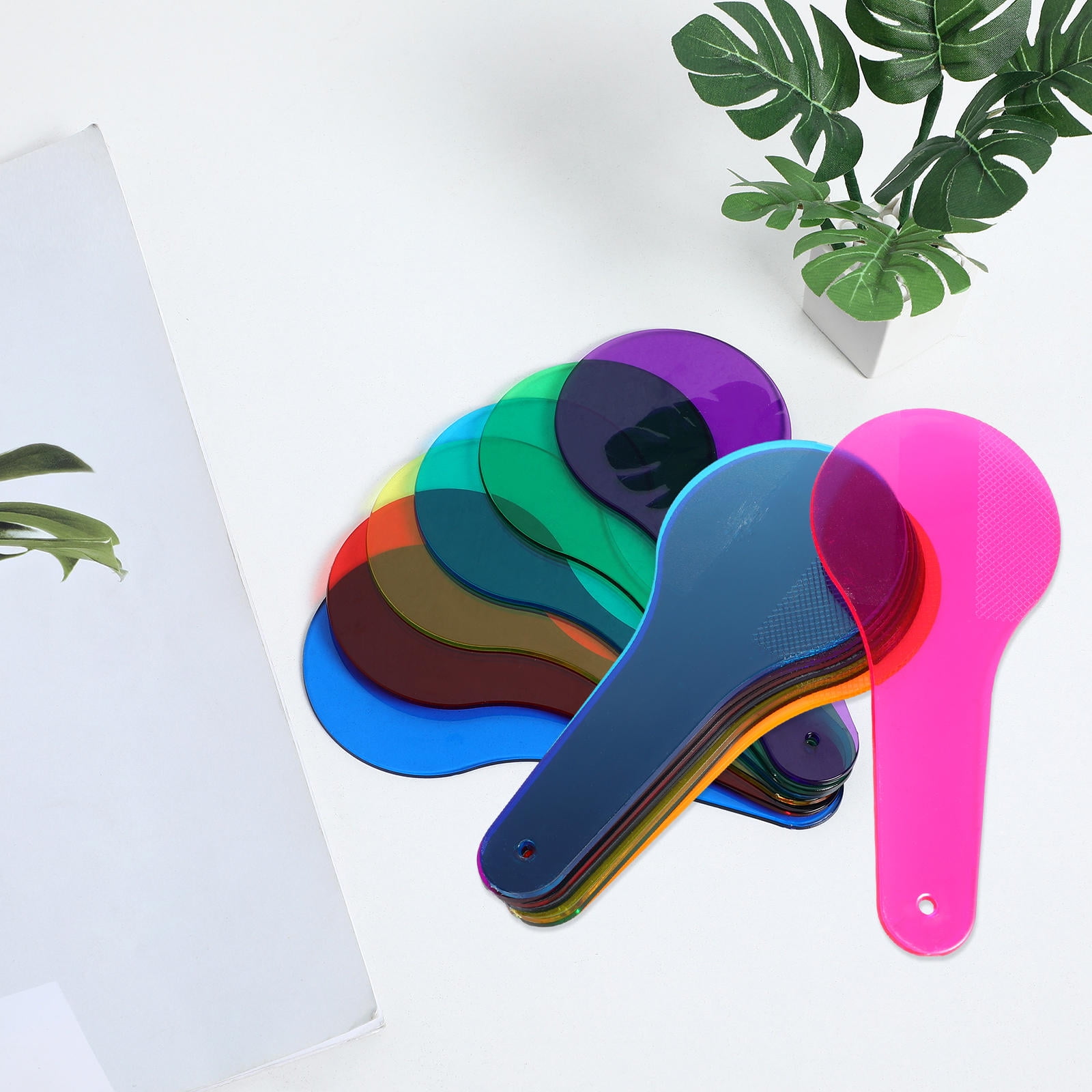 jojofuny Translucent Color Paddles for Students in Color ...