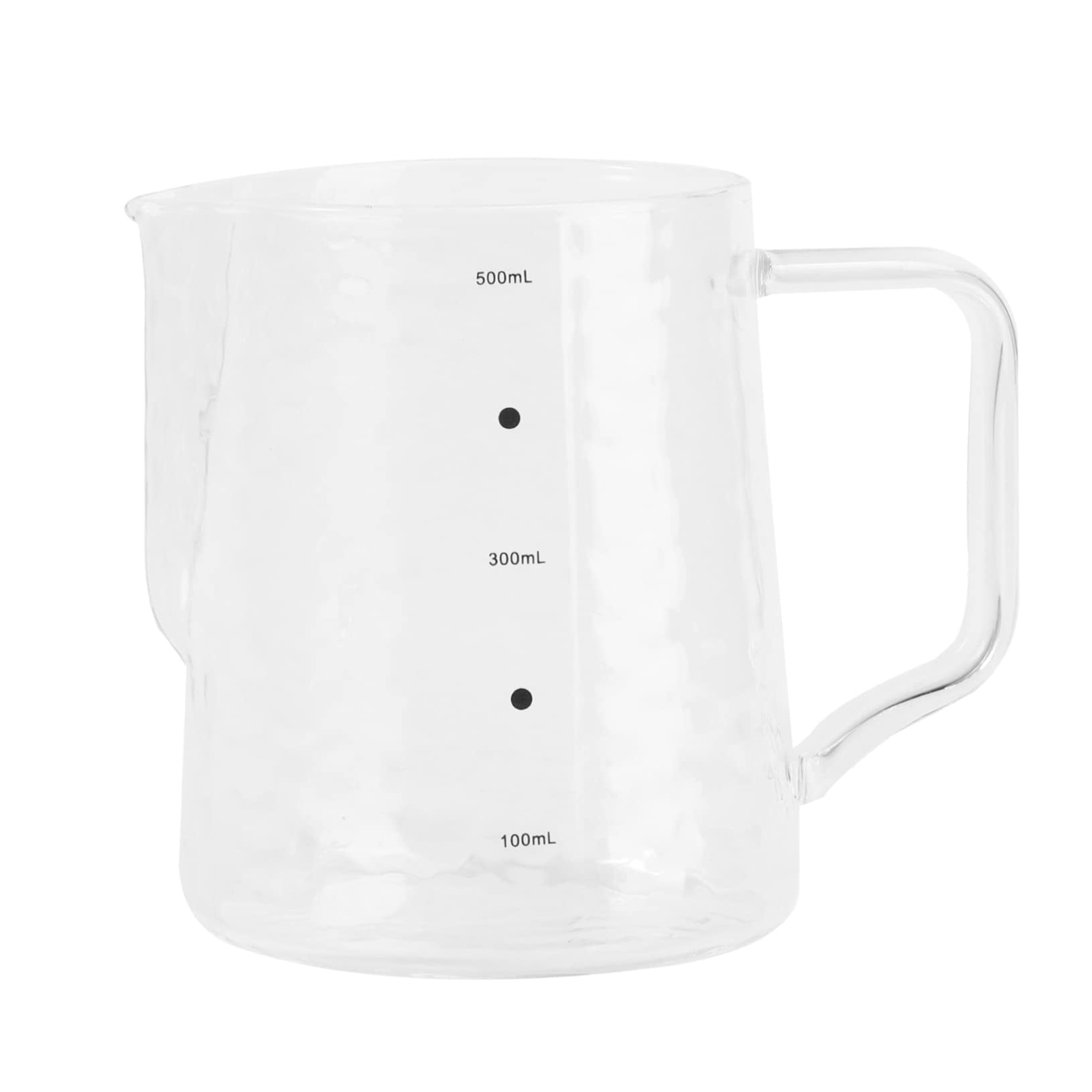 jojofuny Coffee Milk Frothing Pitcher Glass Measuring Cups Mixing Glass ...