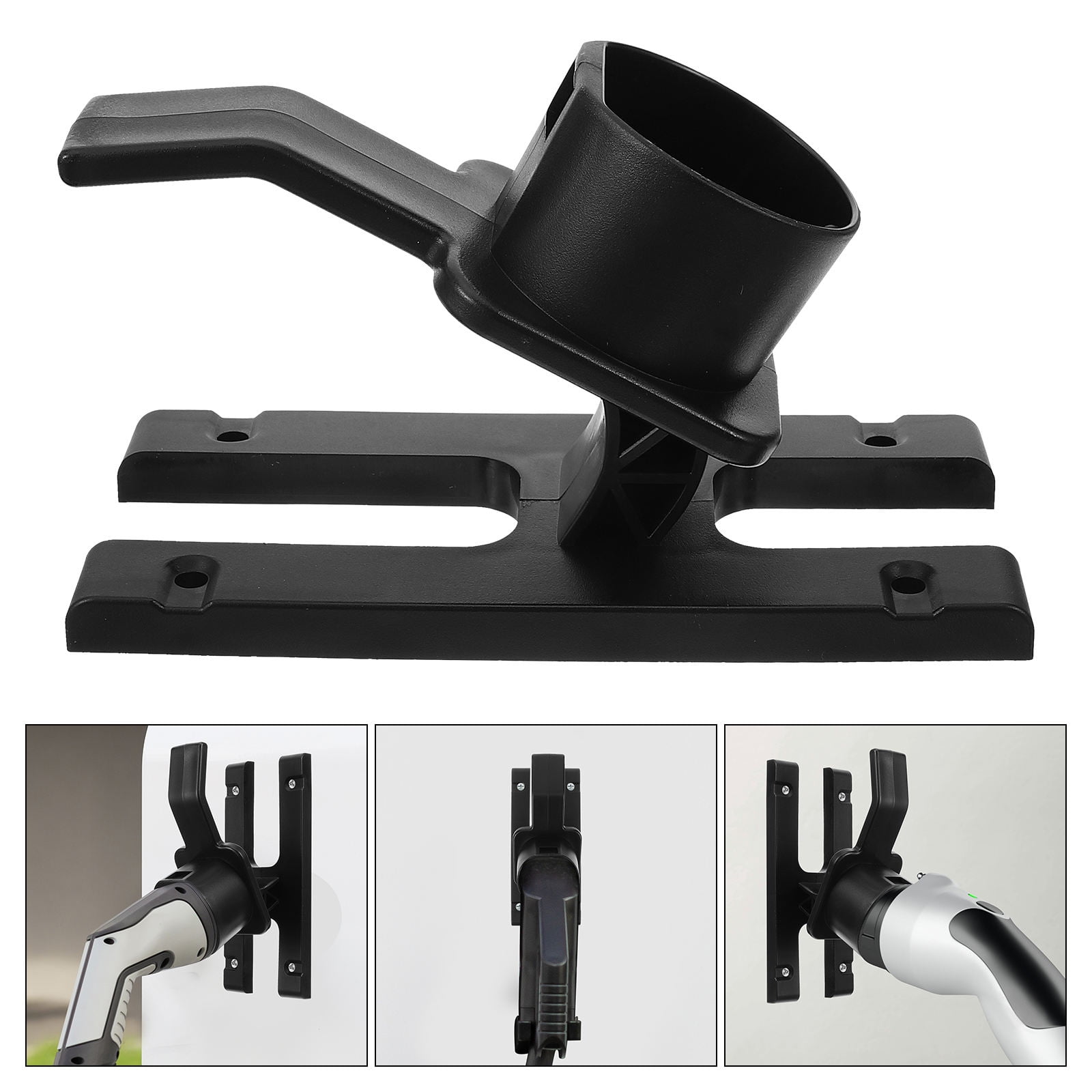 jojofuny Electric Vehicle Charger Hook 1Set Black Pa66 Wall Mount For ...