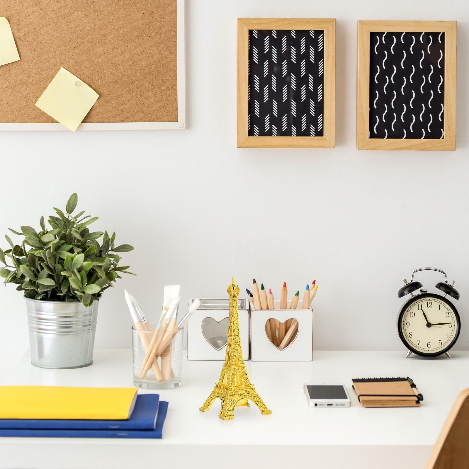 jojofuny Golden Eiffel Tower Figure 5.1Inch by 2Inch by 2Inch Iron ...