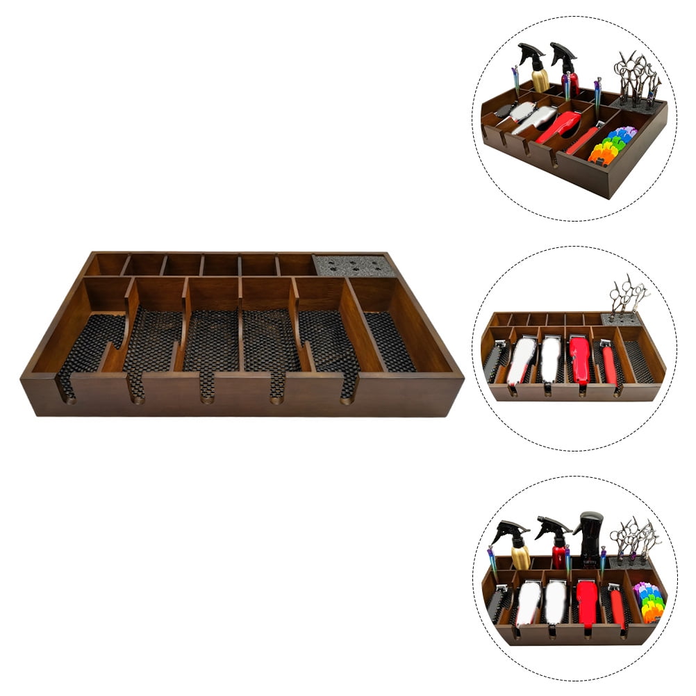 jojofuny Hair Salon Shear Holder Wooden For Clipper 1Pc 45.5x28cm ...
