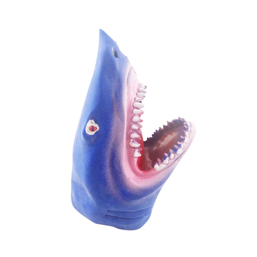 jojofuny Role Play Hand Puppet Toy 1PC Blue Shark Shape for Kids Story ...