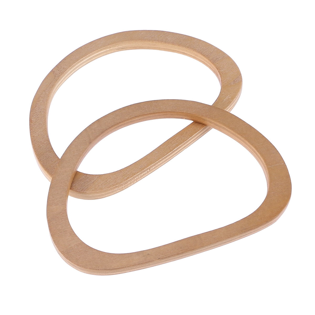 jojofuny Wooden D Shape Bag Handles 2Pcs for Handmade Bags and Purses ...