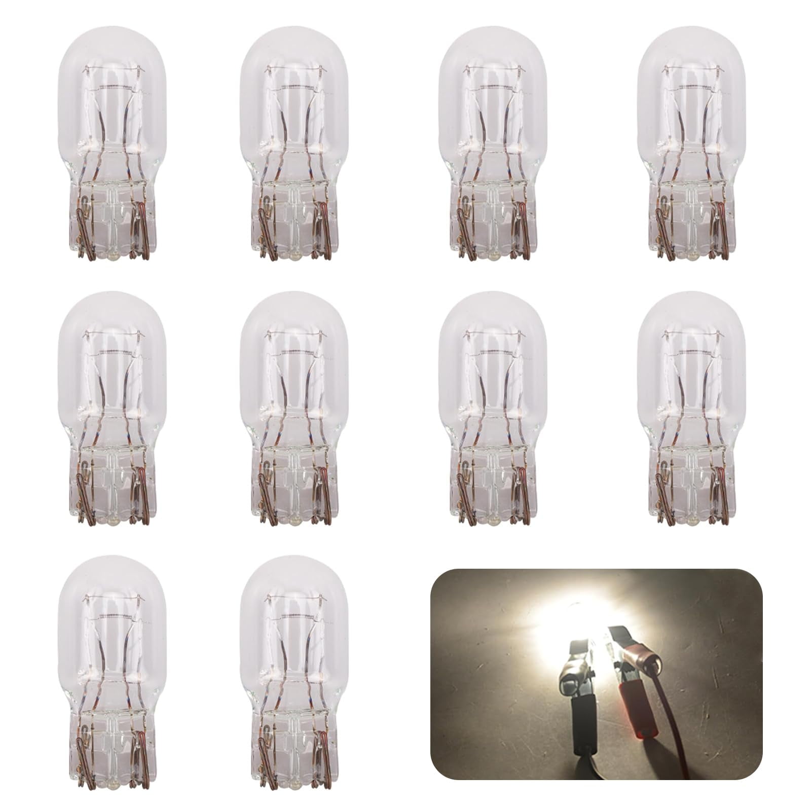 jokormo 10 PCS Car T20 7443 Dual-Filament Brake Lights, 3800K Ultra ...