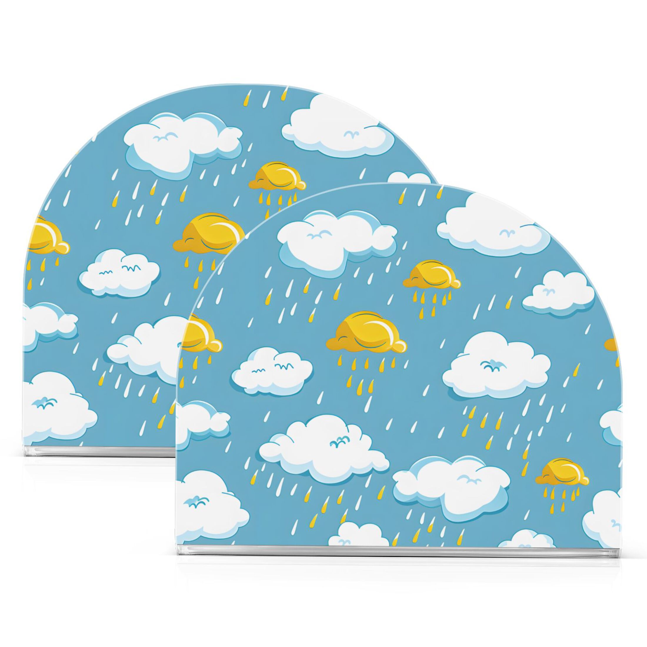 joogoo Acrylic Napkin Holder Table Kitchen Paper Tissue Organization Clouds and Rain - Walmart.com