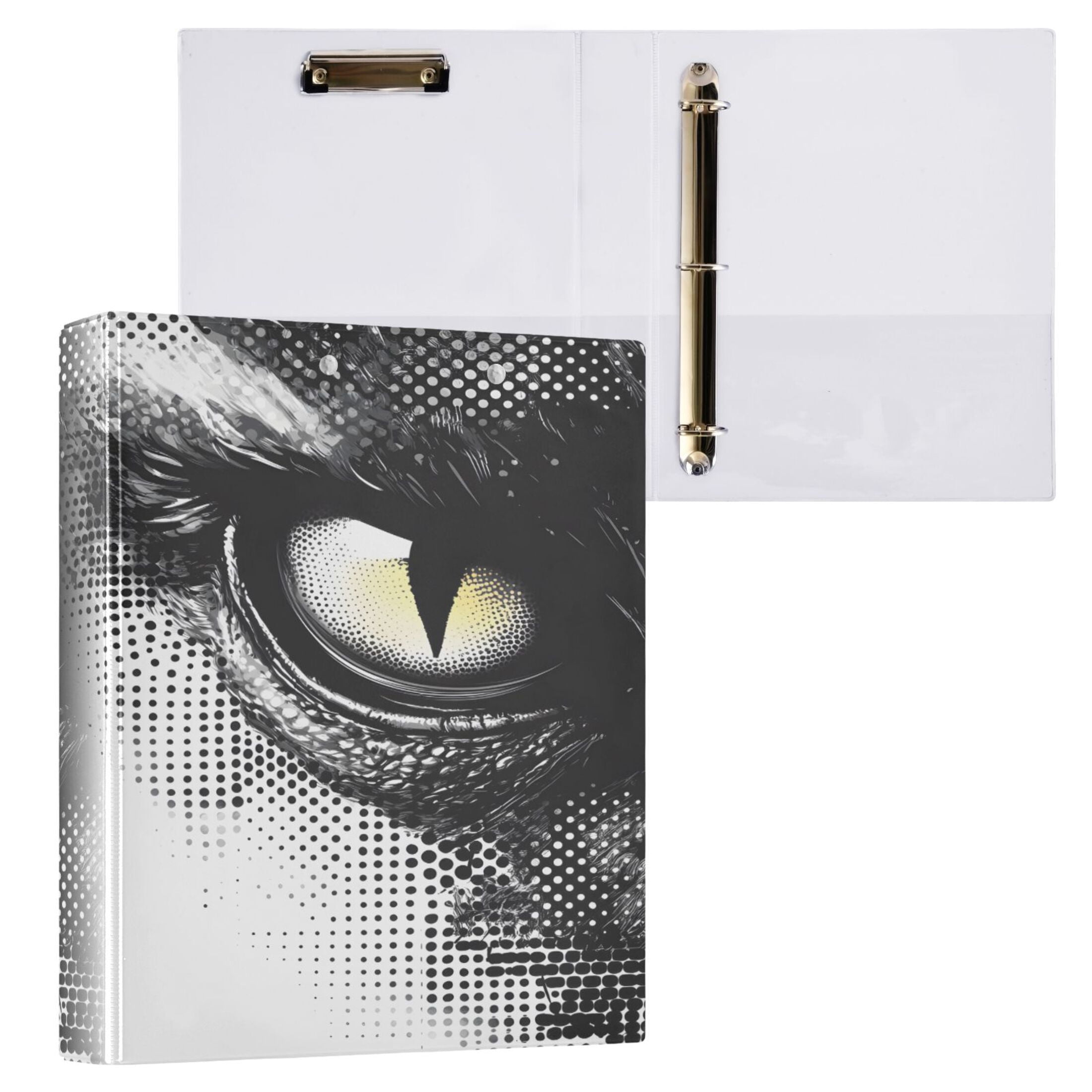 joogoo Artistic Dragon Eye Hardcover 3 Ring Binder 1.5" Round Rings ...
