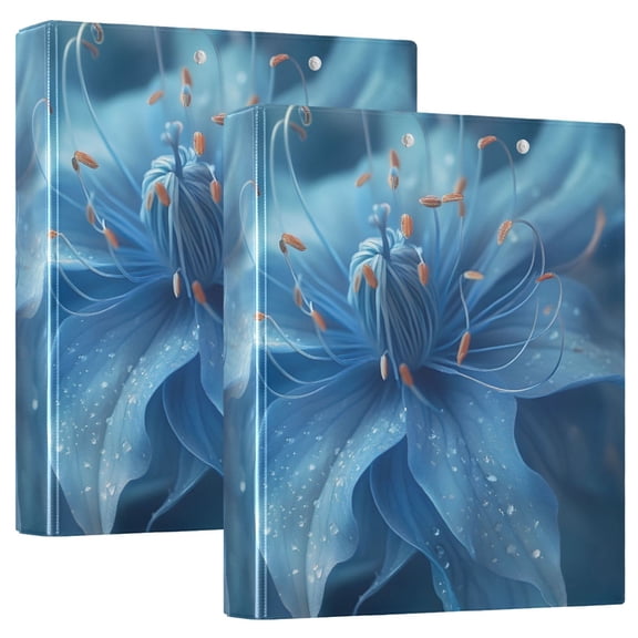 joogoo Beautiful Girl Butterflies with Wing Hardcover 3 Ring Binder 1.5 ...