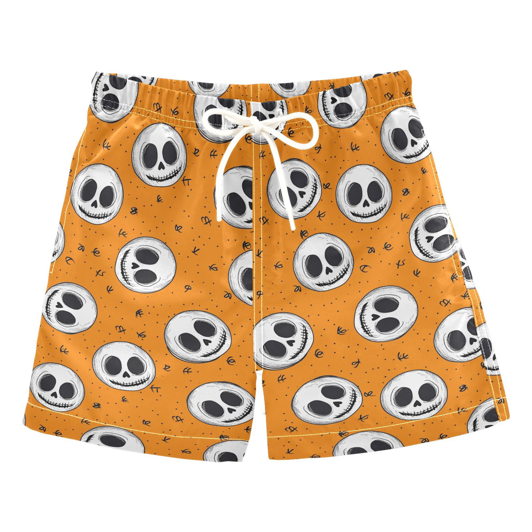 joogoo Boy Swim Trunks Cute Skeletons Bathing Beach Board Shorts 2T ...