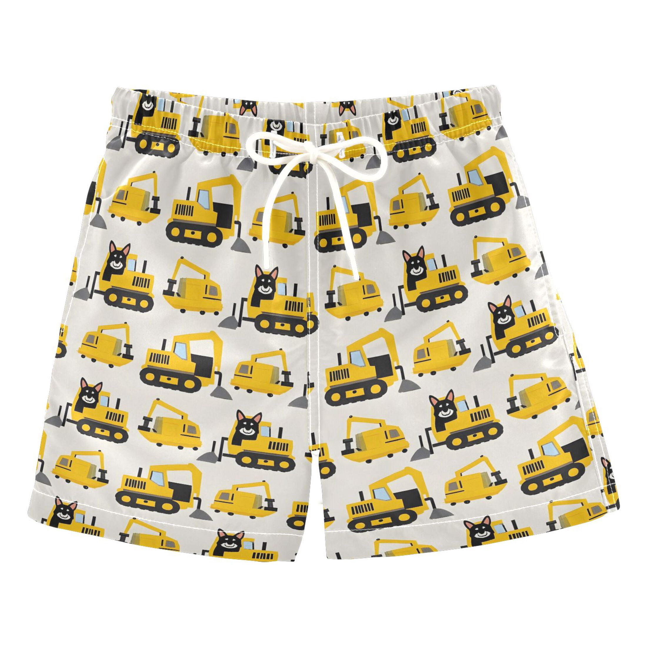joogoo Boy Swim Trunks Husky Dog in Truck Bathing Beach Board Shorts 3T ...