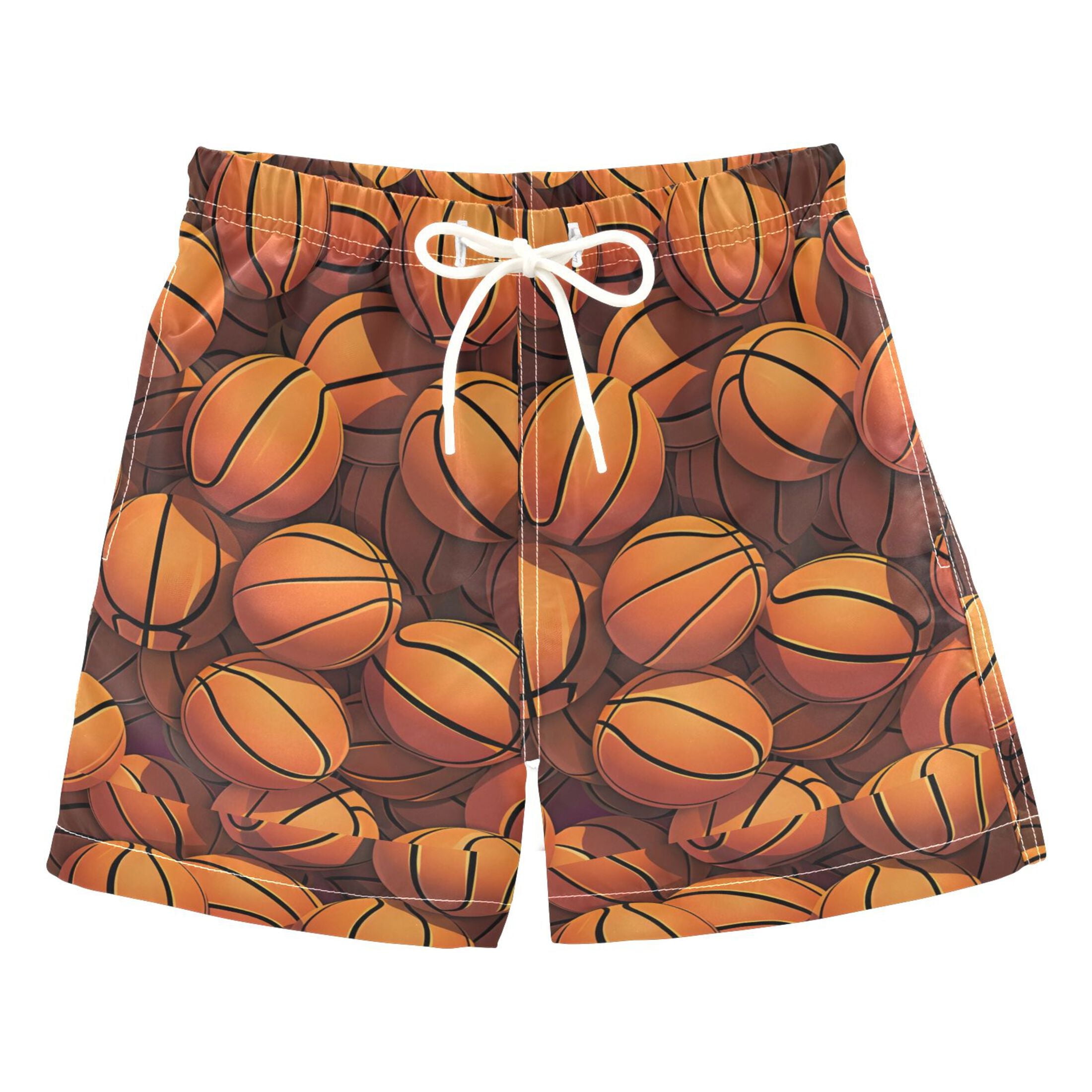 joogoo Boys Swim Trunks Basketball Beach Board Shorts Drawstring ...