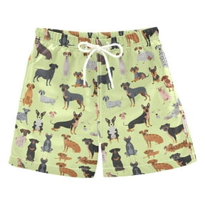 joogoo Boys Swim Trunks Various Cute Dogs Beach Board Shorts Drawstring ...