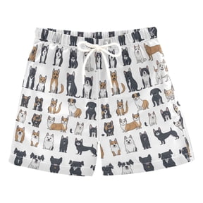 joogoo Boys Swim Trunks Various Cute Dogs Beach Board Shorts Drawstring ...