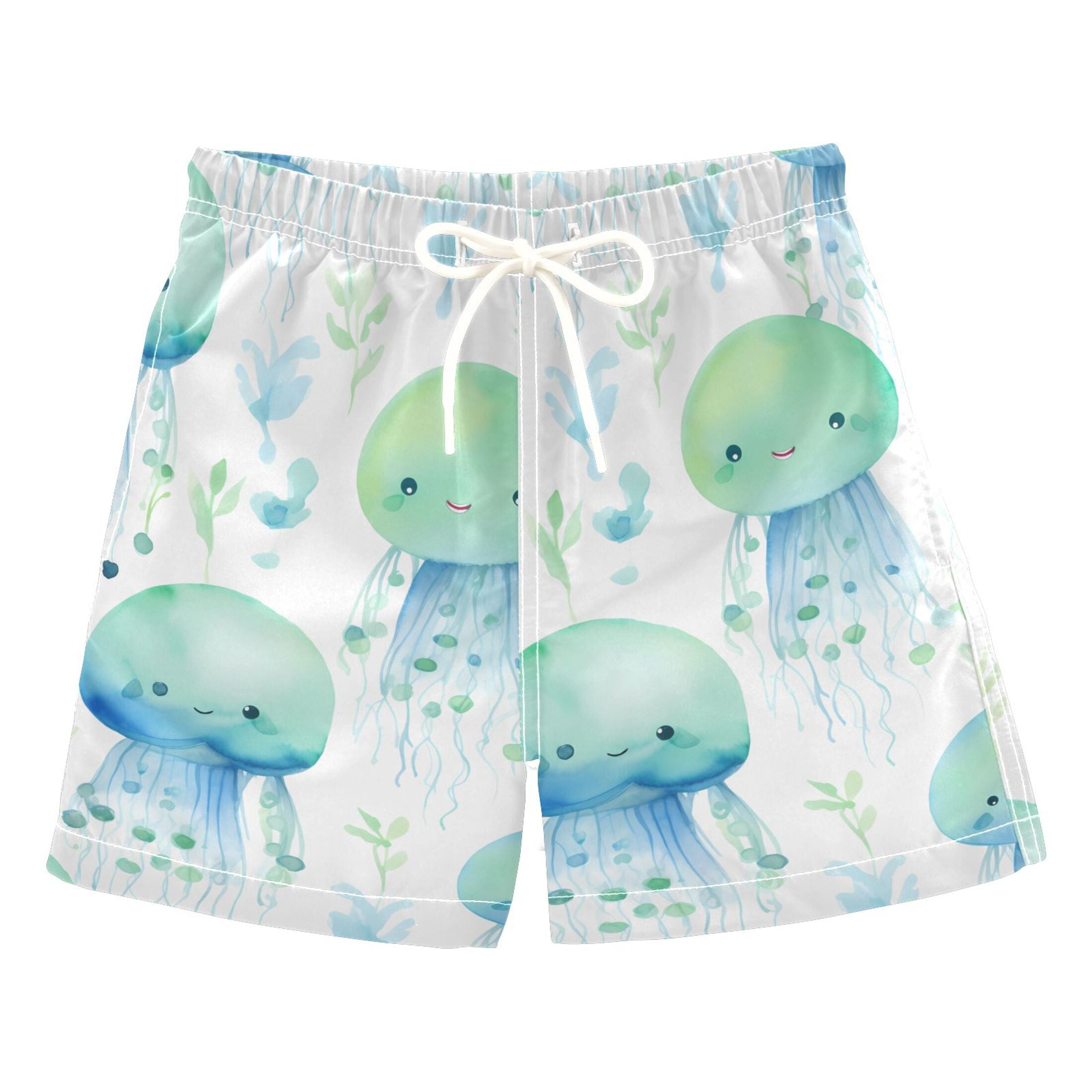 joogoo Boys Swim Trunks Jellyfishs Beach Board Shorts Drawstring ...