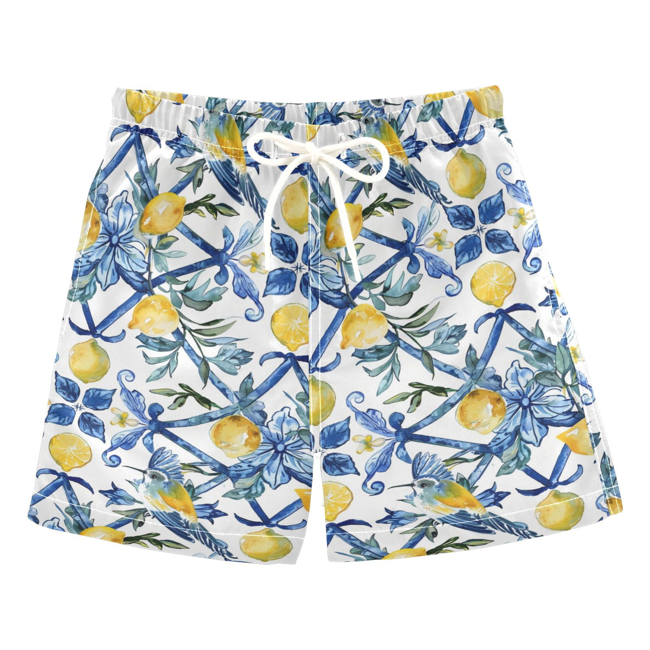 joogoo Boys Swim Trunks Lemon with Bohomia Beach Board Shorts ...