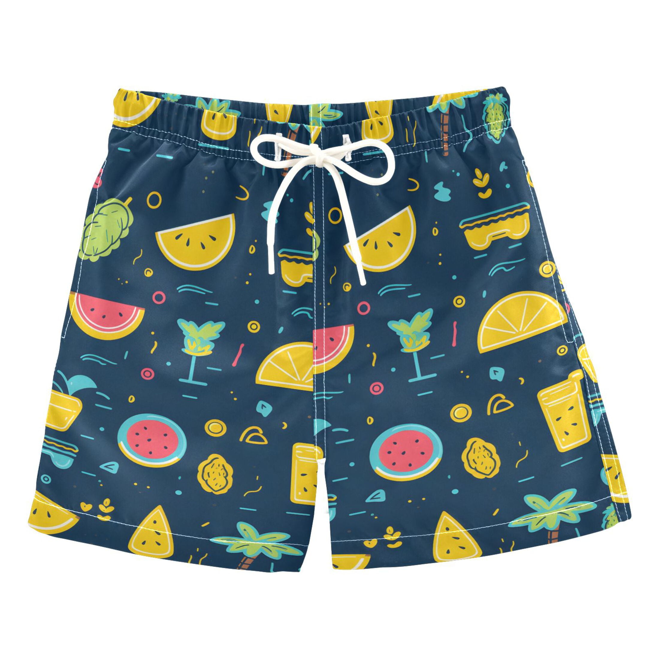 joogoo Boys Swim Trunks Summer Watermelon Fruits Beach Board Shorts ...