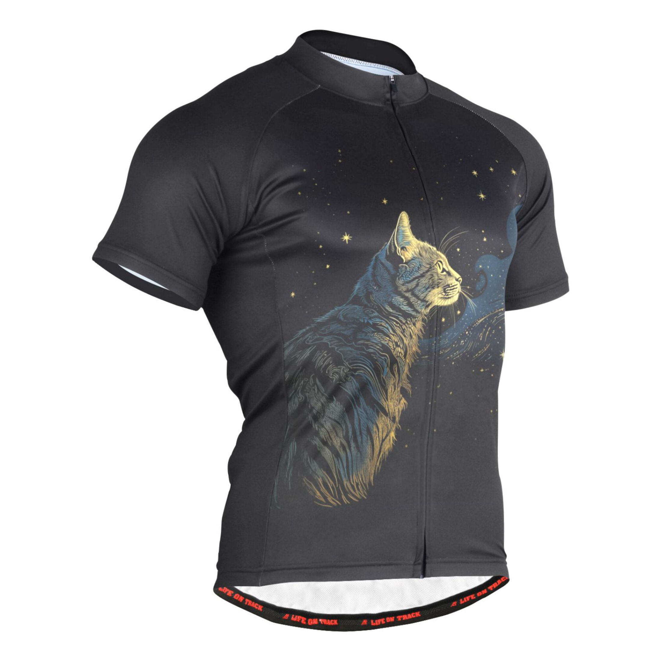 joogoo Cat at Starry Men's Cycling Jerseys Mountain Bike Short Sleeve Tops M - Walmart.com
