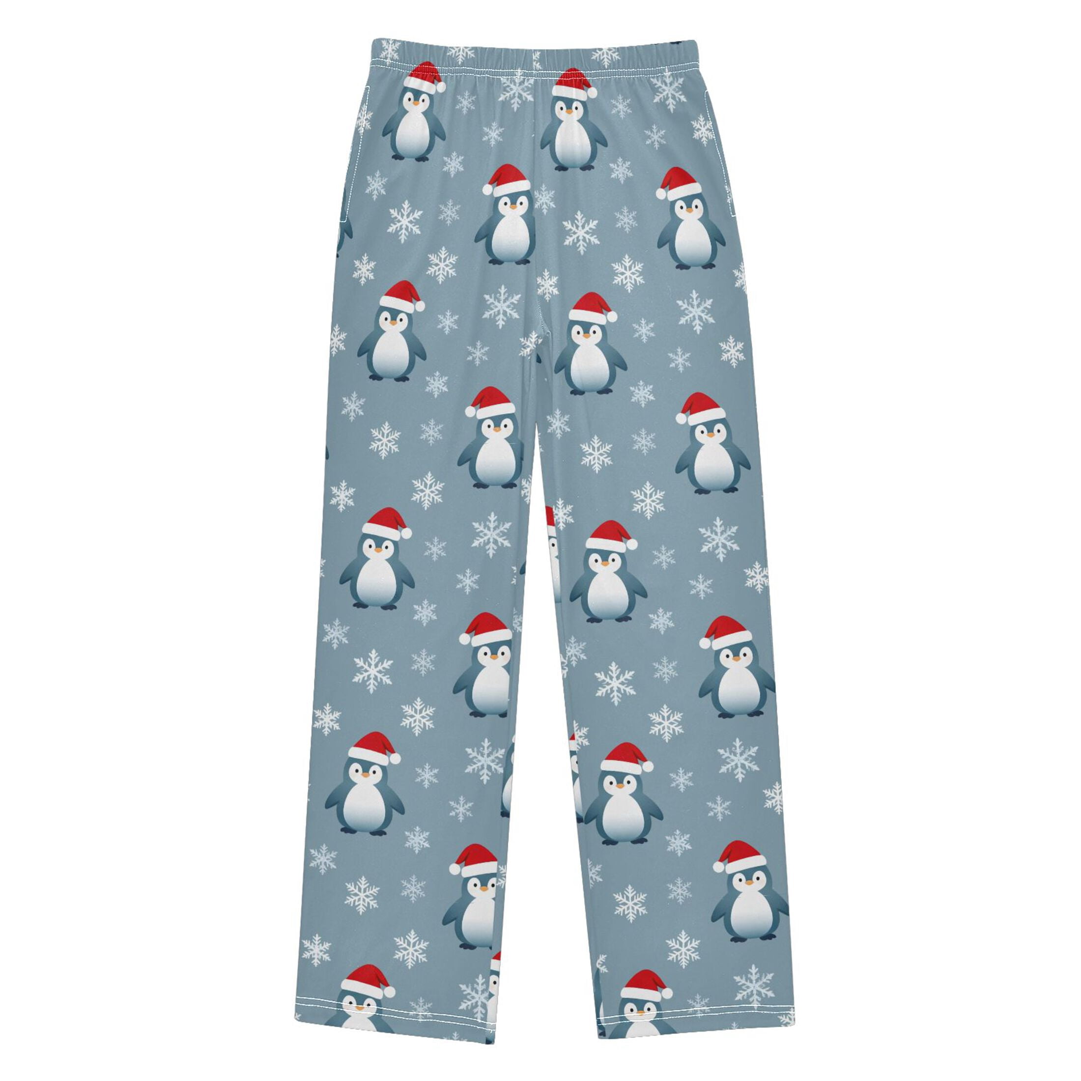 joogoo Christmas Penguin Snowflake Pajama Pants Pj Bottoms Sleepwear ...