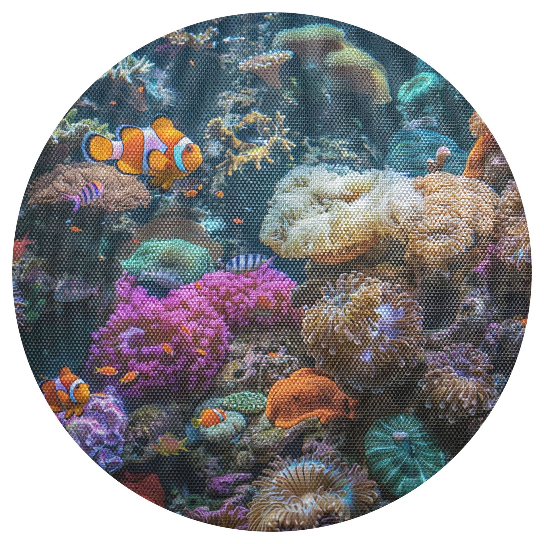joogoo Clownfish Corals under The Sea Round Plate Mats for Dining Table ...