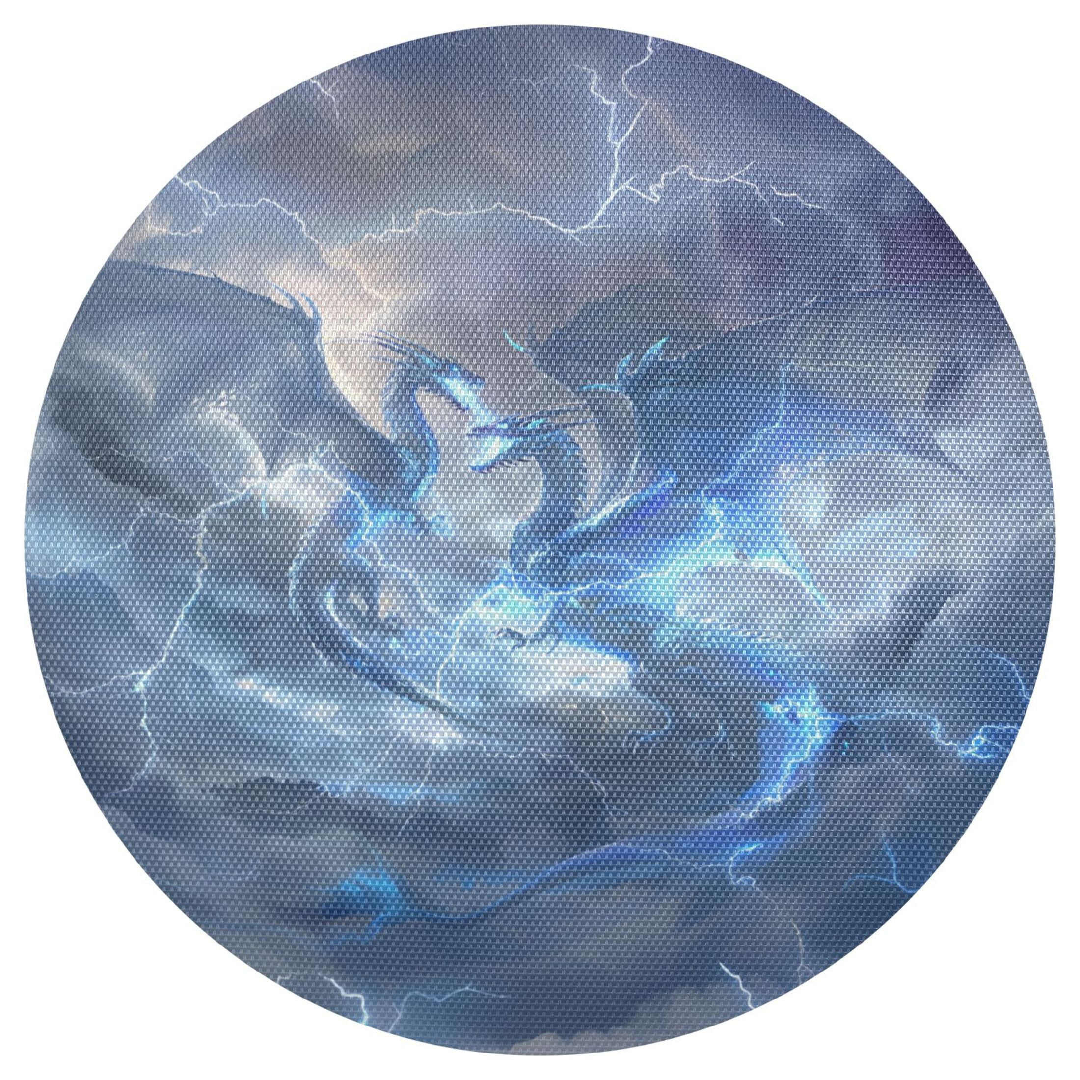 joogoo Cool Dragons Round Plate Mats for Dining Table Placemat 1 Piece ...