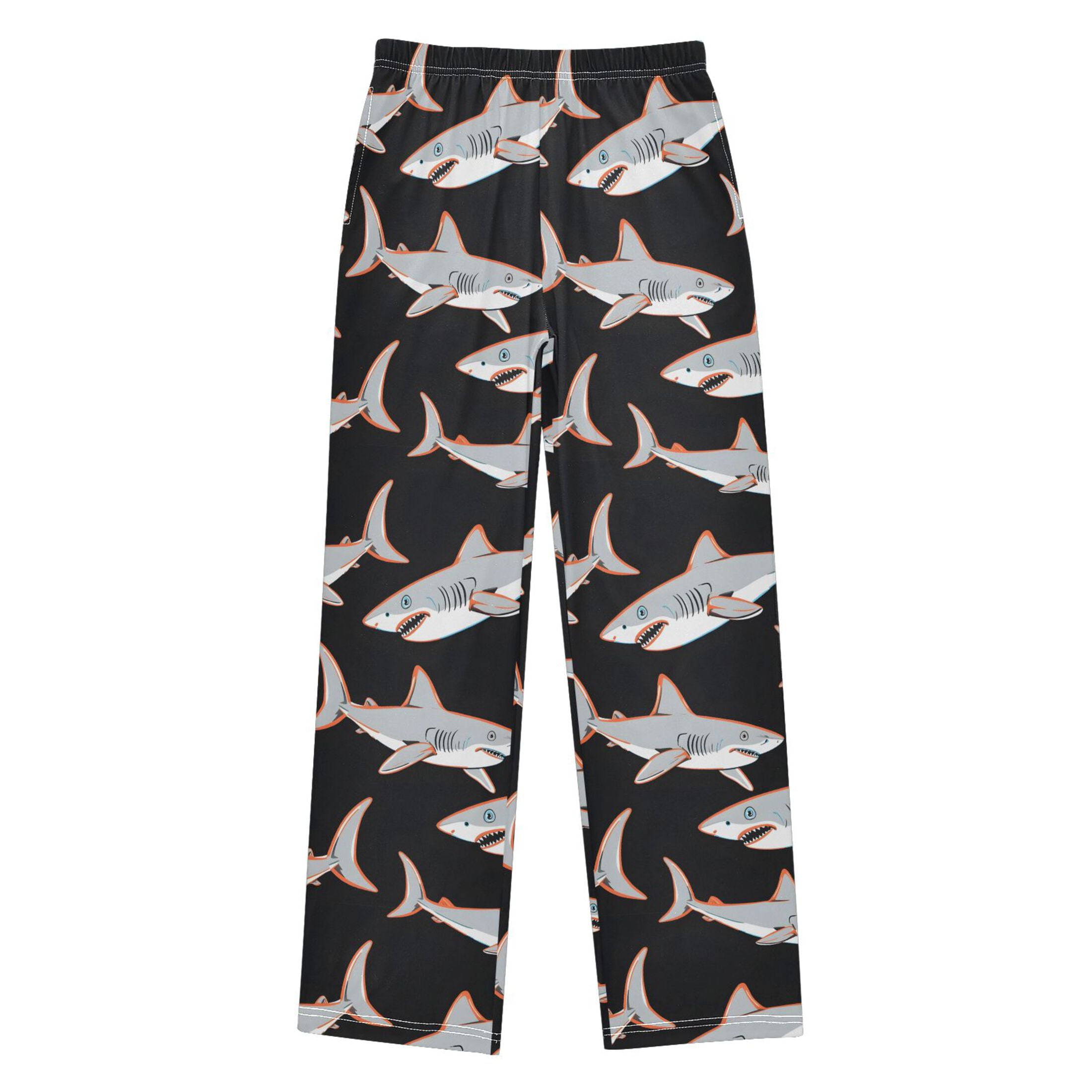 joogoo Cool Sharks Print Pajama Pants Pj Bottoms Sleepwear Lounge L ...