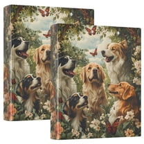 joogoo Cool Dinosaur Hardcover 3 Ring Binder 1.5" Round Rings Interior ...