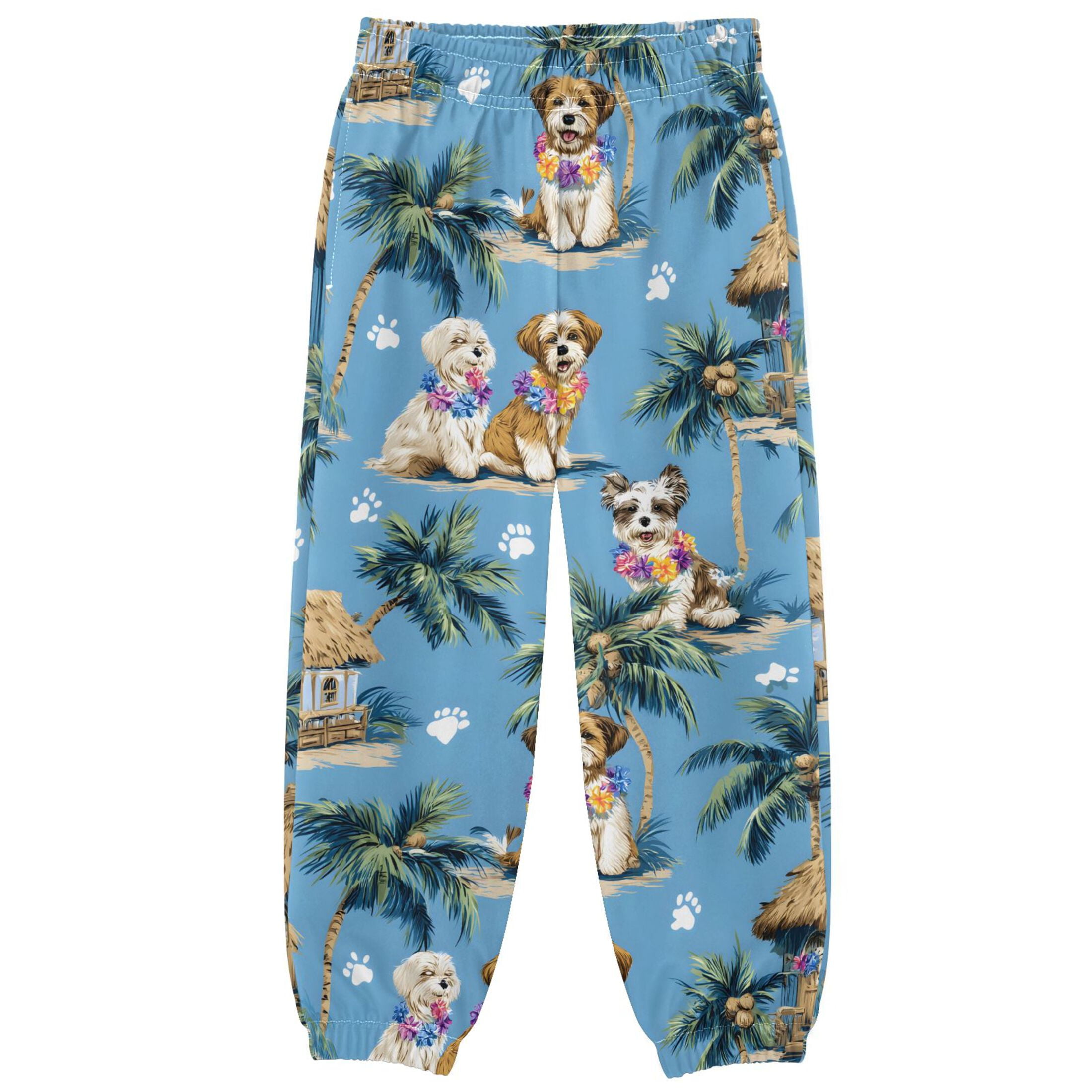joogoo Dog Summer Palm Tree Boys' Sweatpants Jogger Pants 7-8Y ...