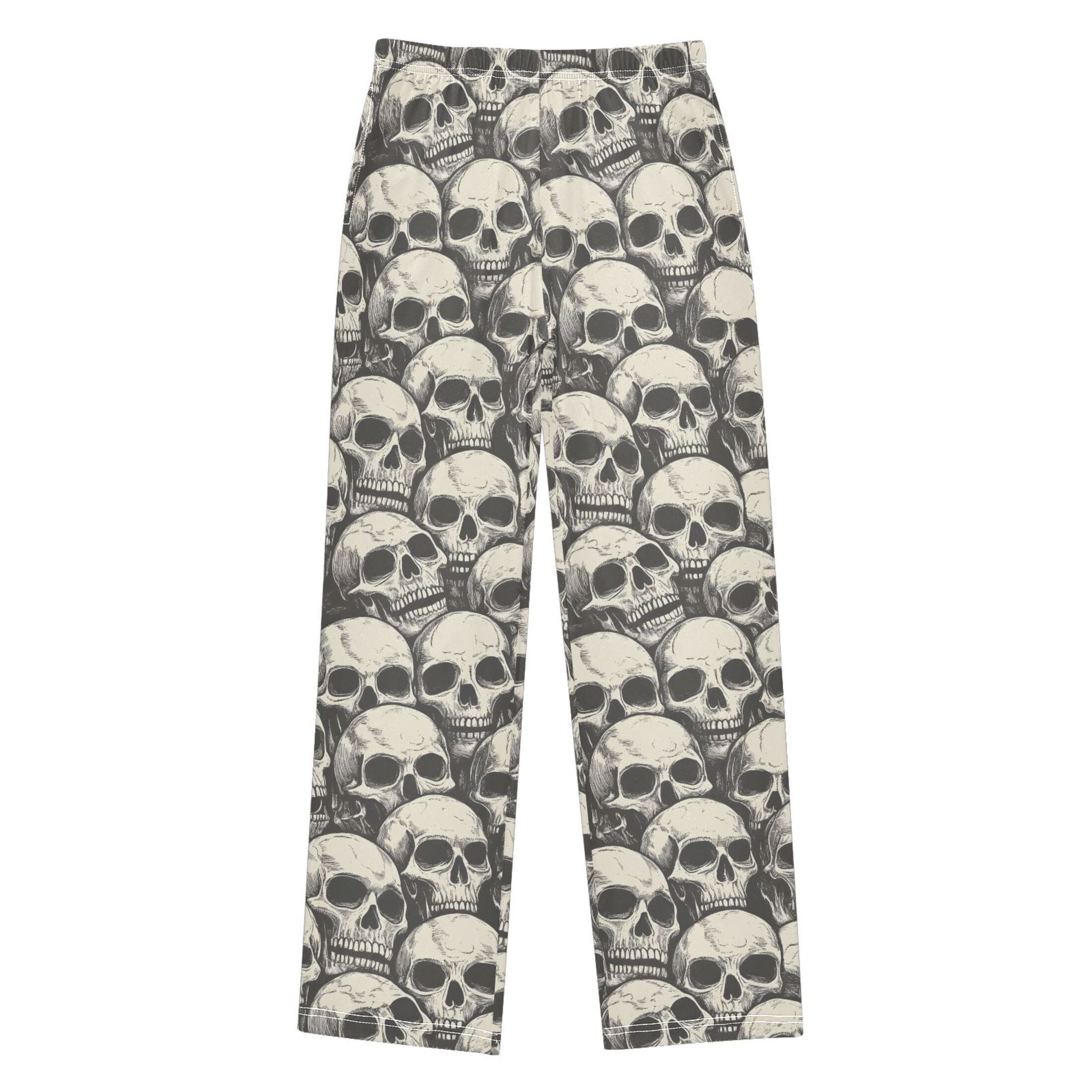 joogoo Doodle Skeleton Pajama Pants Pj Bottoms Sleepwear Lounge L ...