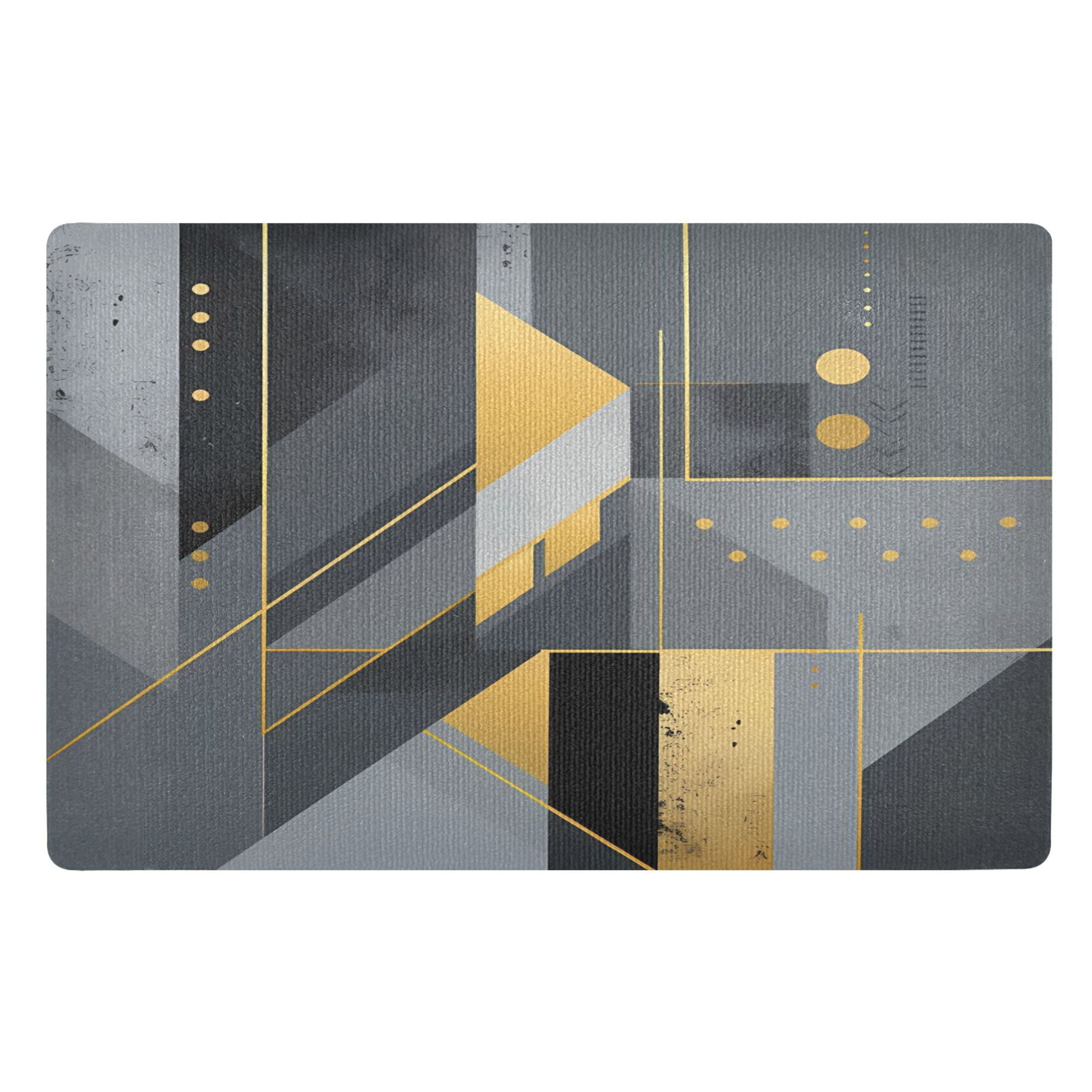 joogoo Door Mats Geometry Gray Outdoor Indoor Entrance Low Profile ...