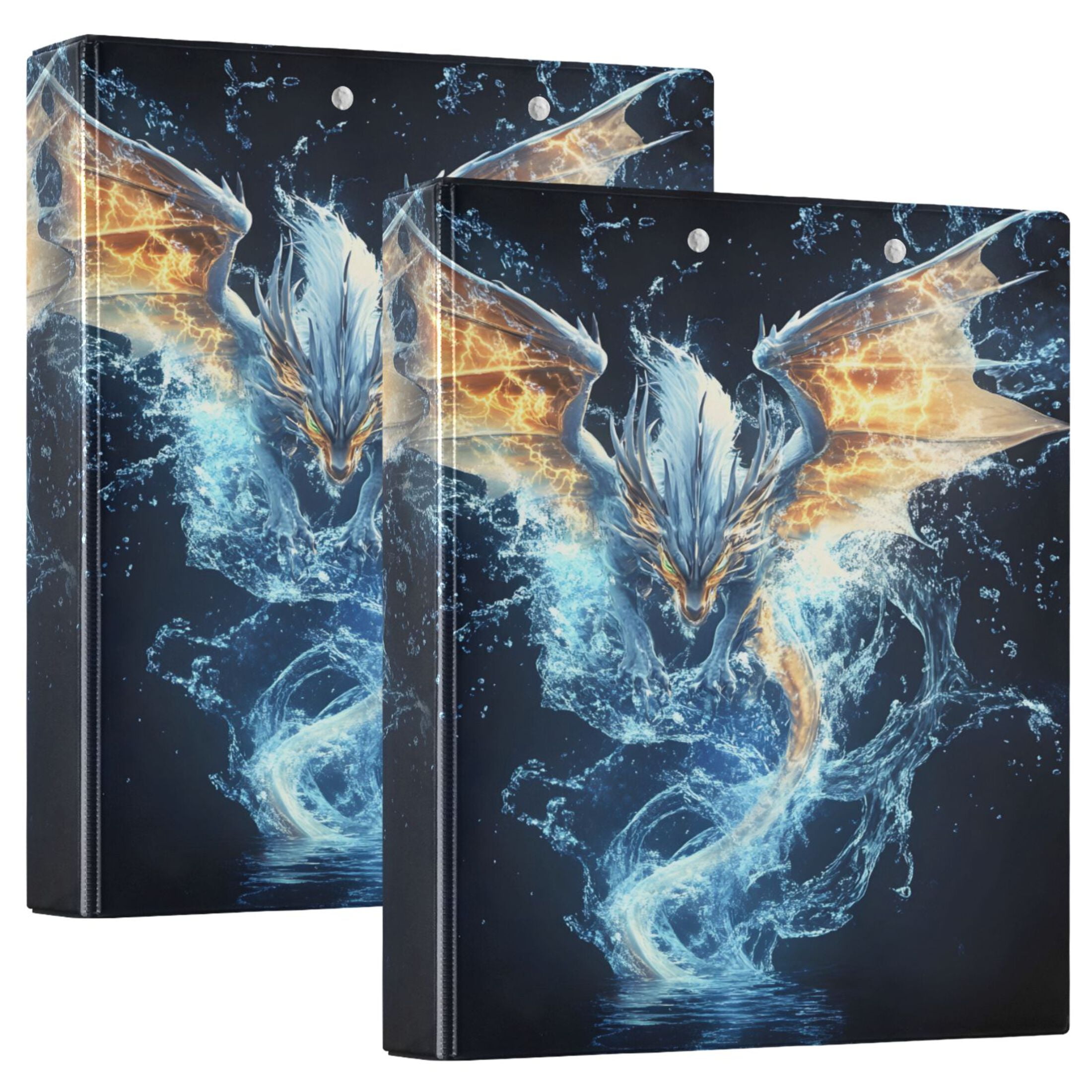 joogoo Dragon Cool Style Hardcover 3 Ring Binder 1.5" Round Rings ...