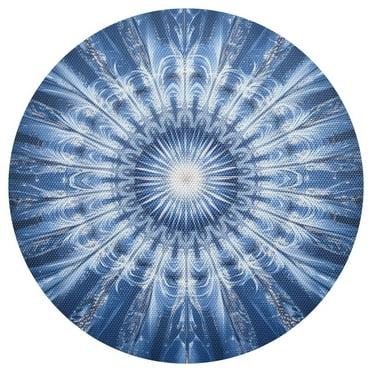 6Pcs Round Placemats for Dining Table, 15 Inch Paper Woven Decorative ...