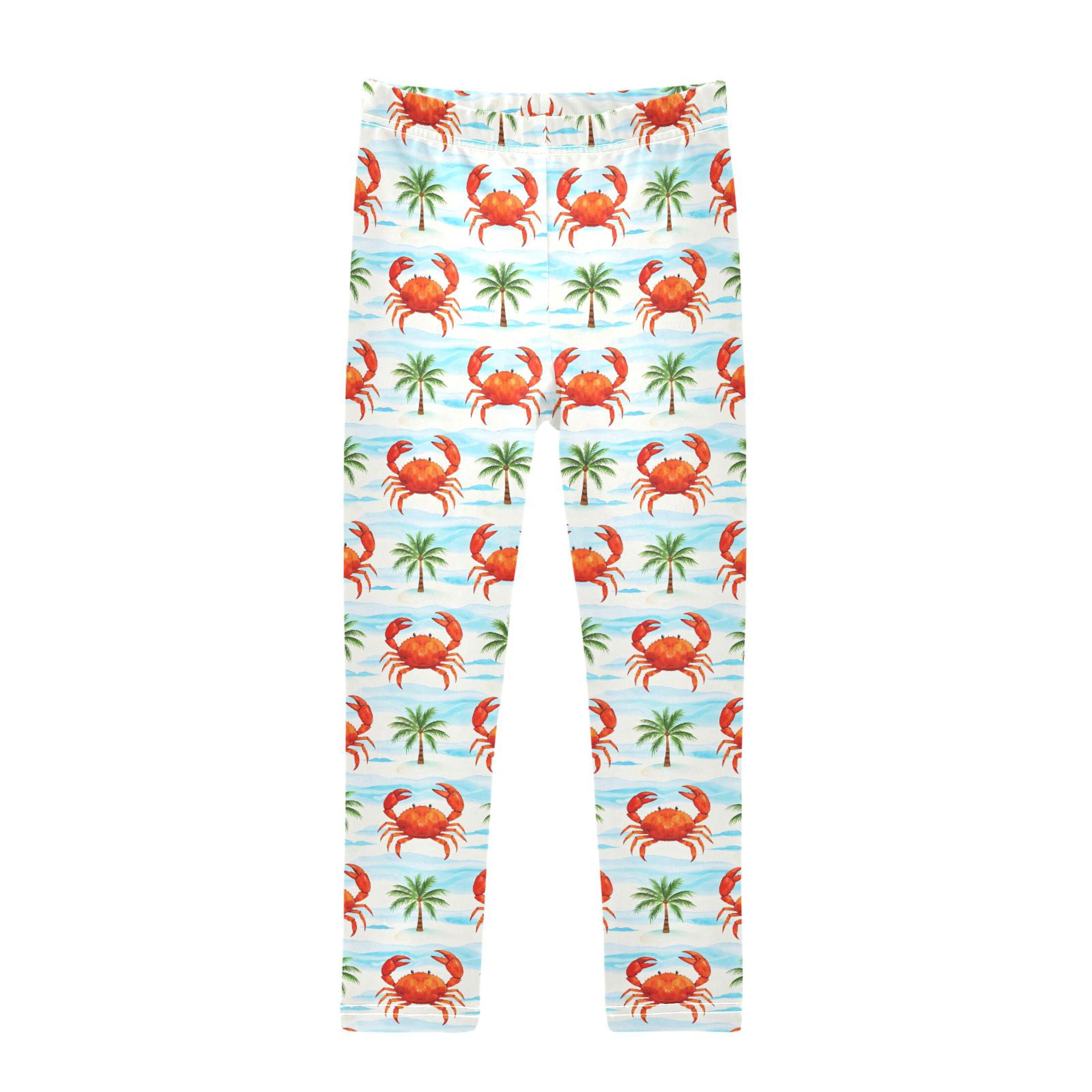 joogoo Girls' Leggings Crab Coconut Tree Yoga Pants 5T - Walmart.com