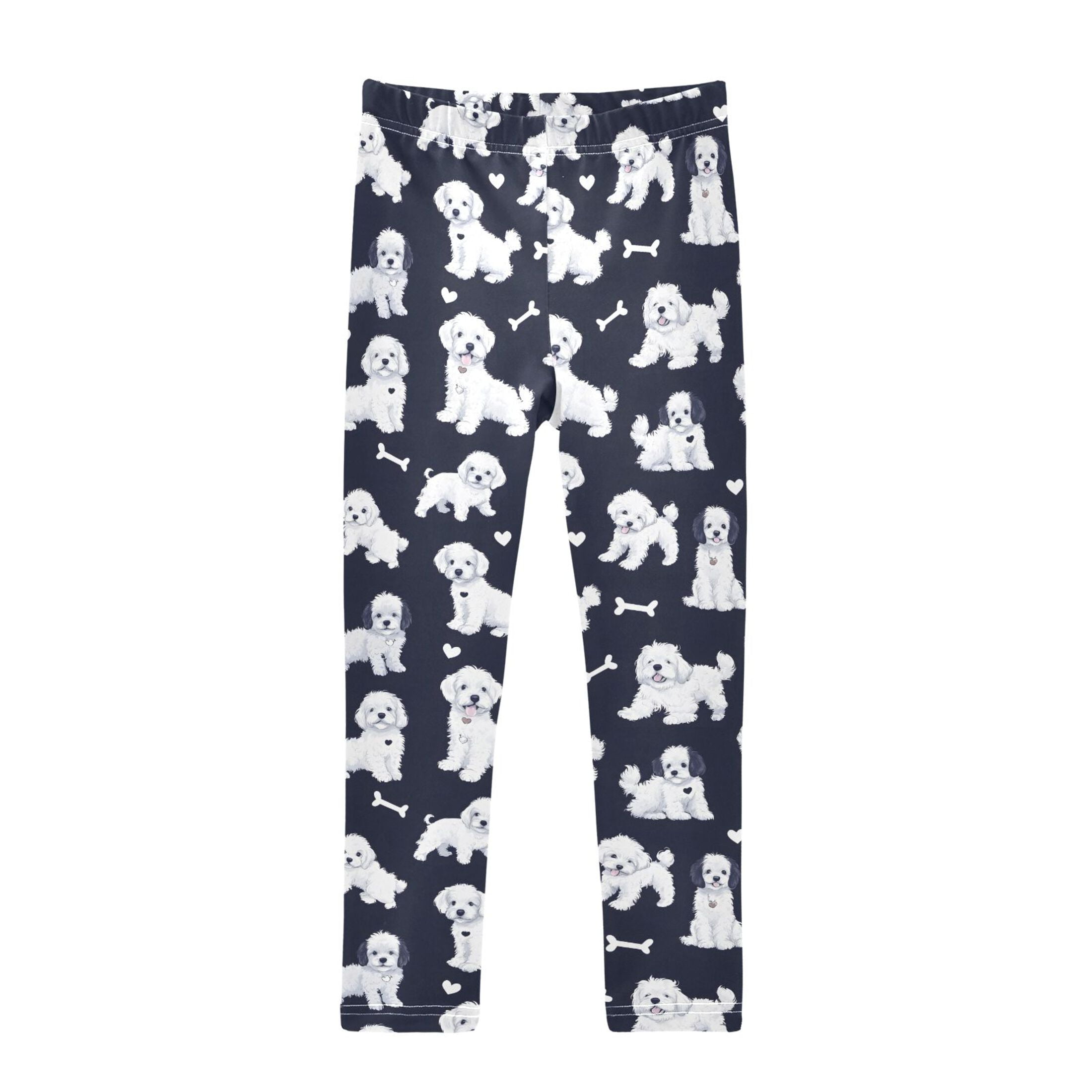 joogoo Girls' Leggings Puppy Bones Yoga Pants 7-8T - Walmart.com
