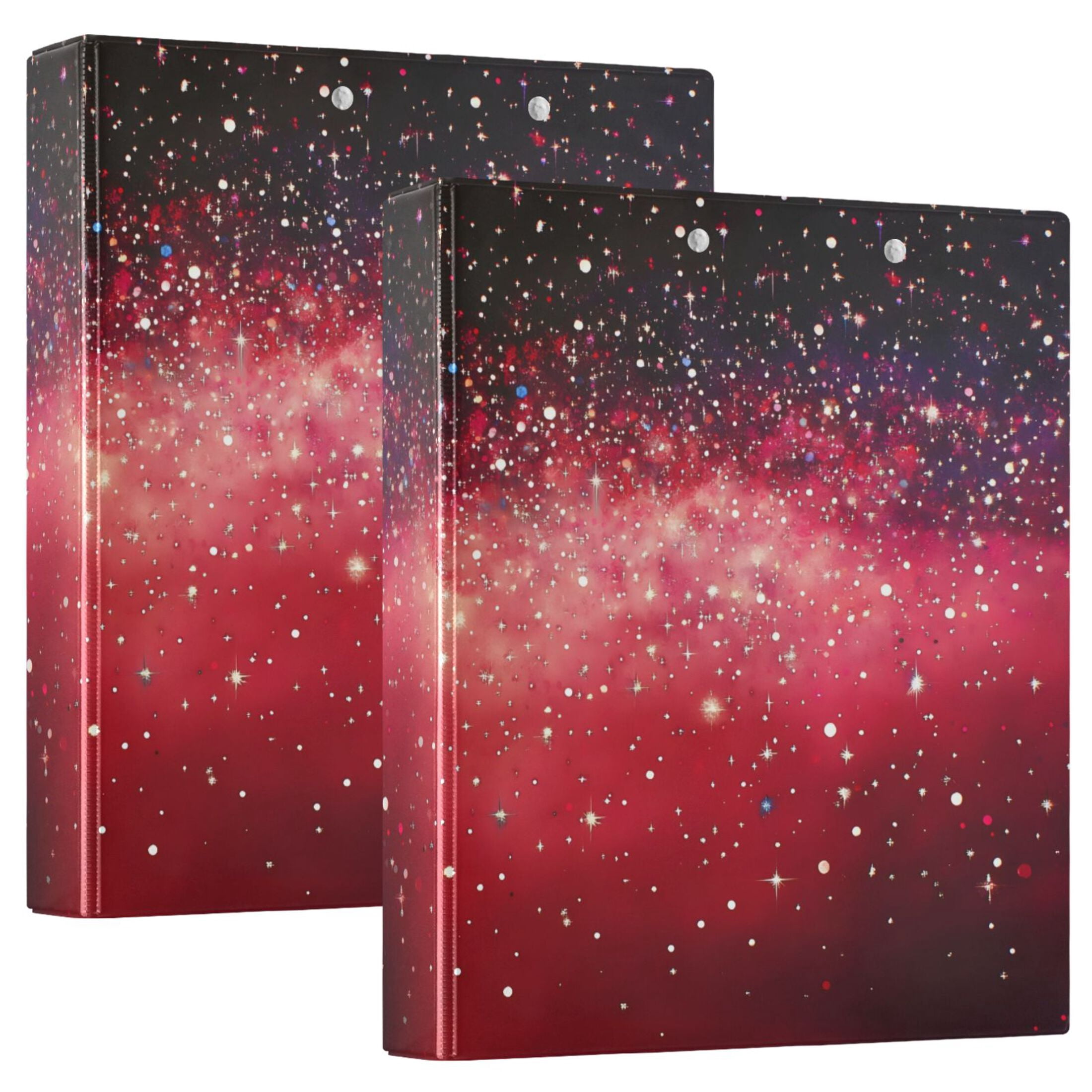 joogoo Glittering Tie-dye Hardcover 3 Ring Binder 1.5" Round Rings ...