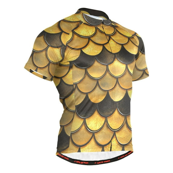 joogoo Golden Dragon Scales Men's Cycling Jerseys Mountain Bike Short ...