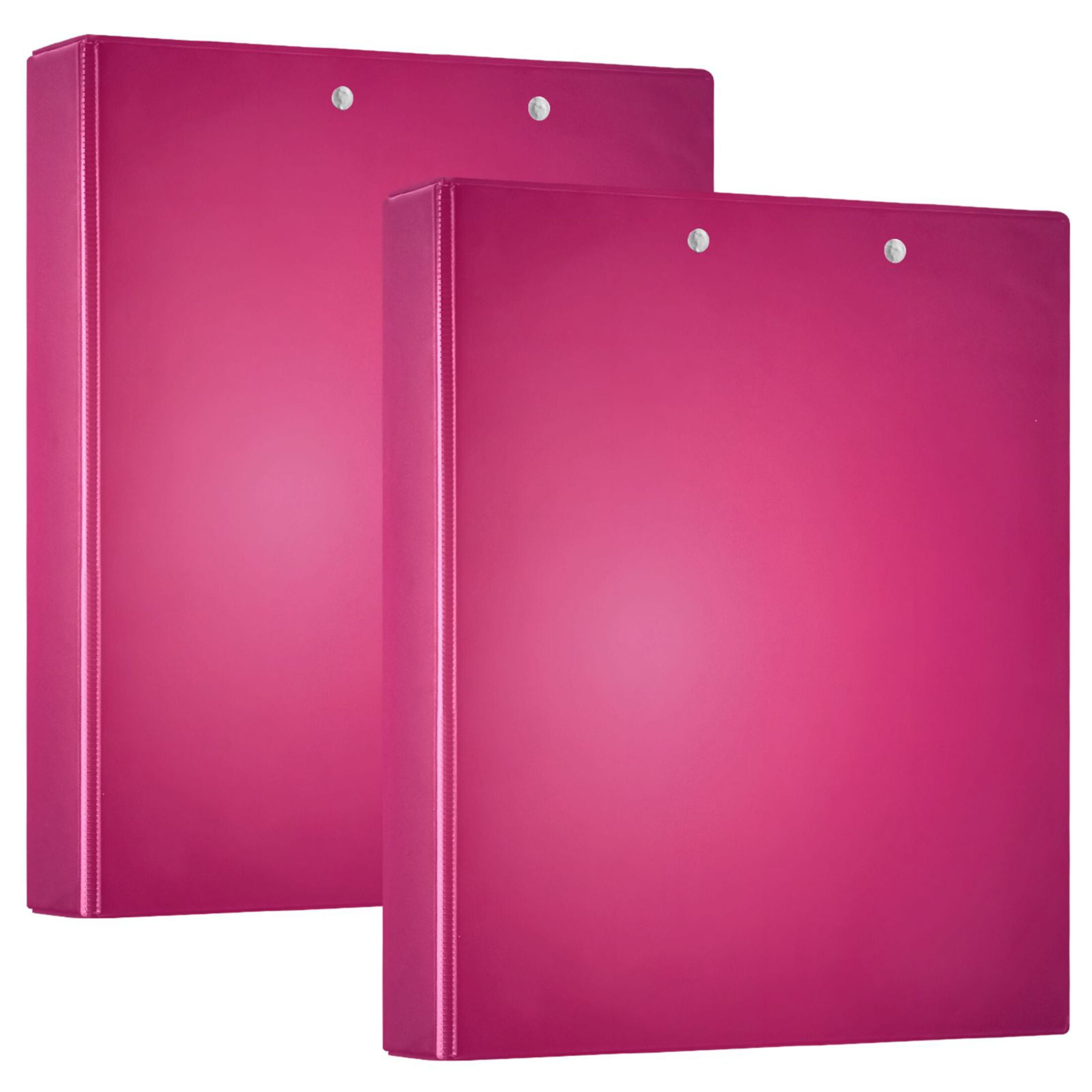joogoo Gradient Deep Pink Hardcover 3 Ring Binder 1.5" Round Rings ...