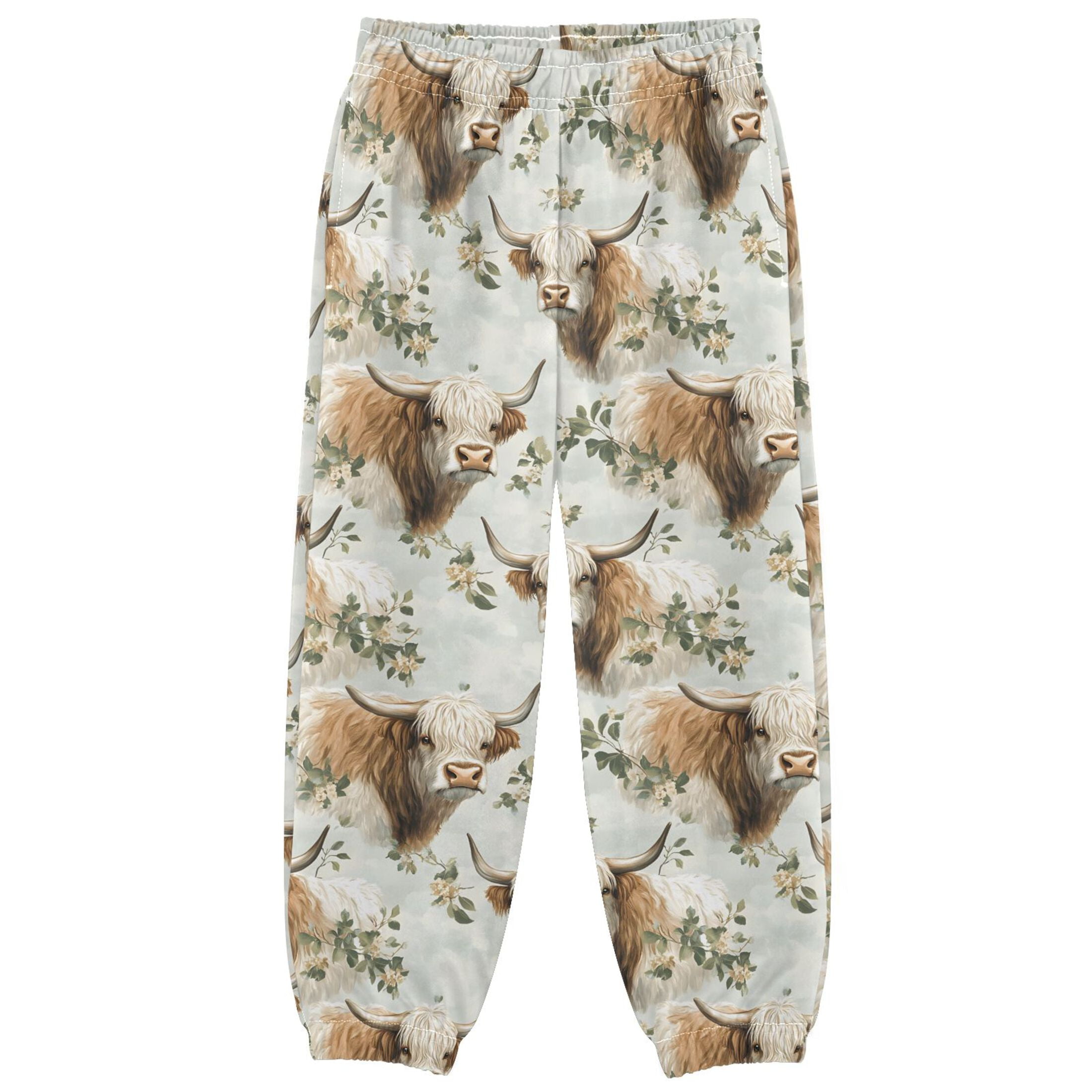 joogoo Highland Cattle Boys' Sweatpants Jogger Pants 9-10Y - Walmart.com