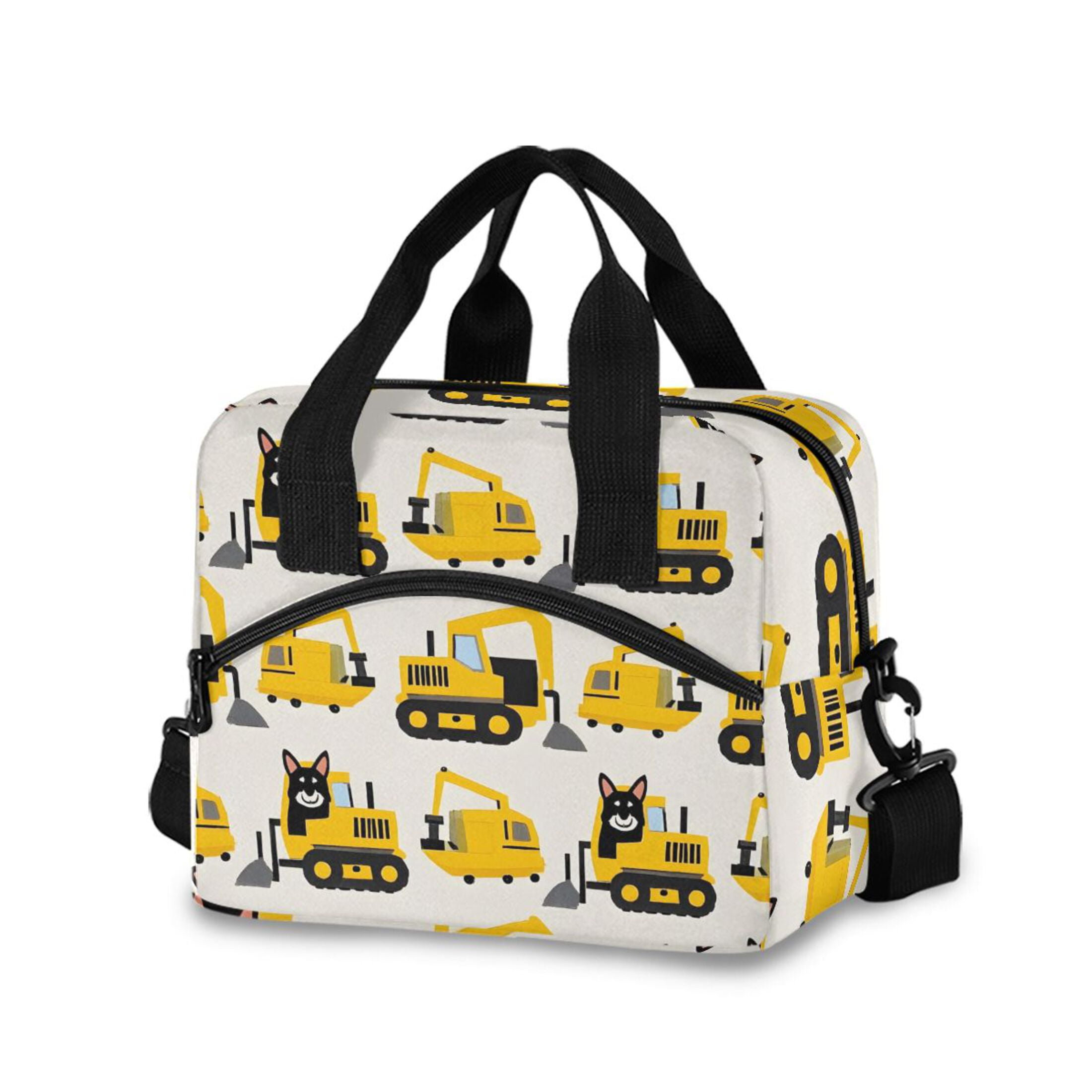 joogoo Husky Dog in Truck Insulated Lunch Bags Reusable Cooler Box with ...