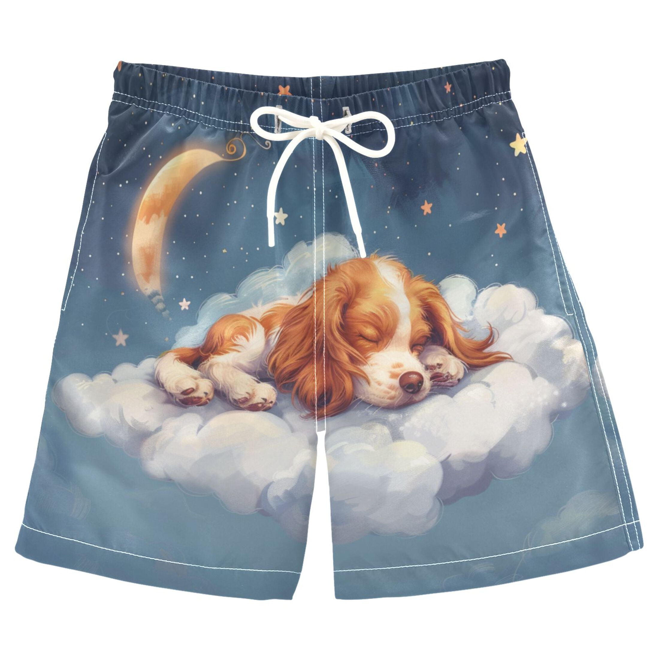 joogoo Kids Boys Swim Trunks Cute Dog Sleeping in Magic Cloud Beach ...