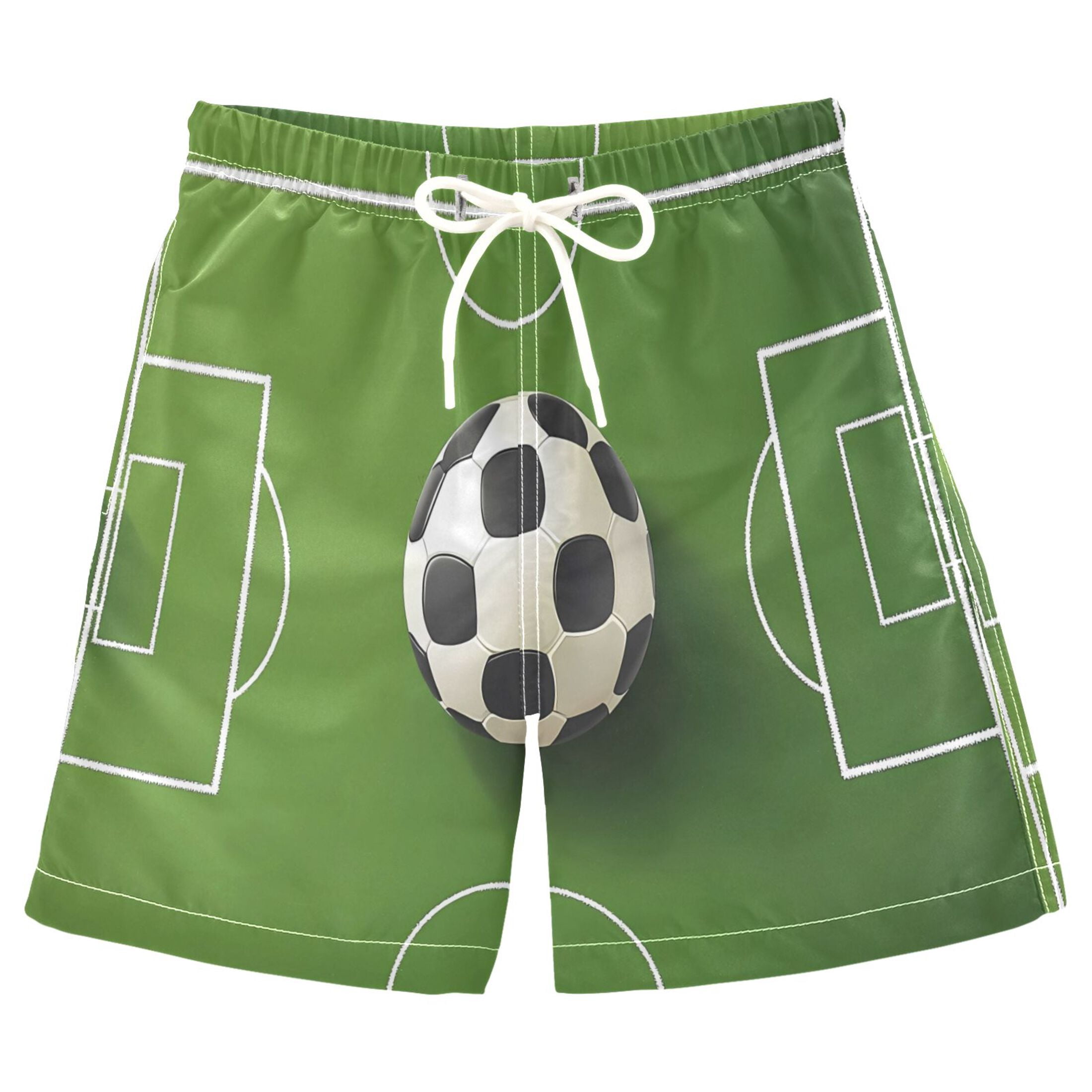 joogoo Kids Boys Swim Trunks Football Field Beach Board Shorts ...