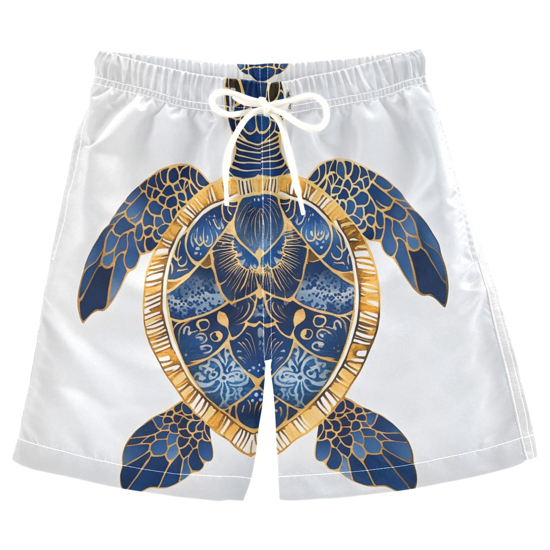 joogoo Kids Boys Swim Trunks Mandala Ethnic Turtle Beach Board Shorts ...