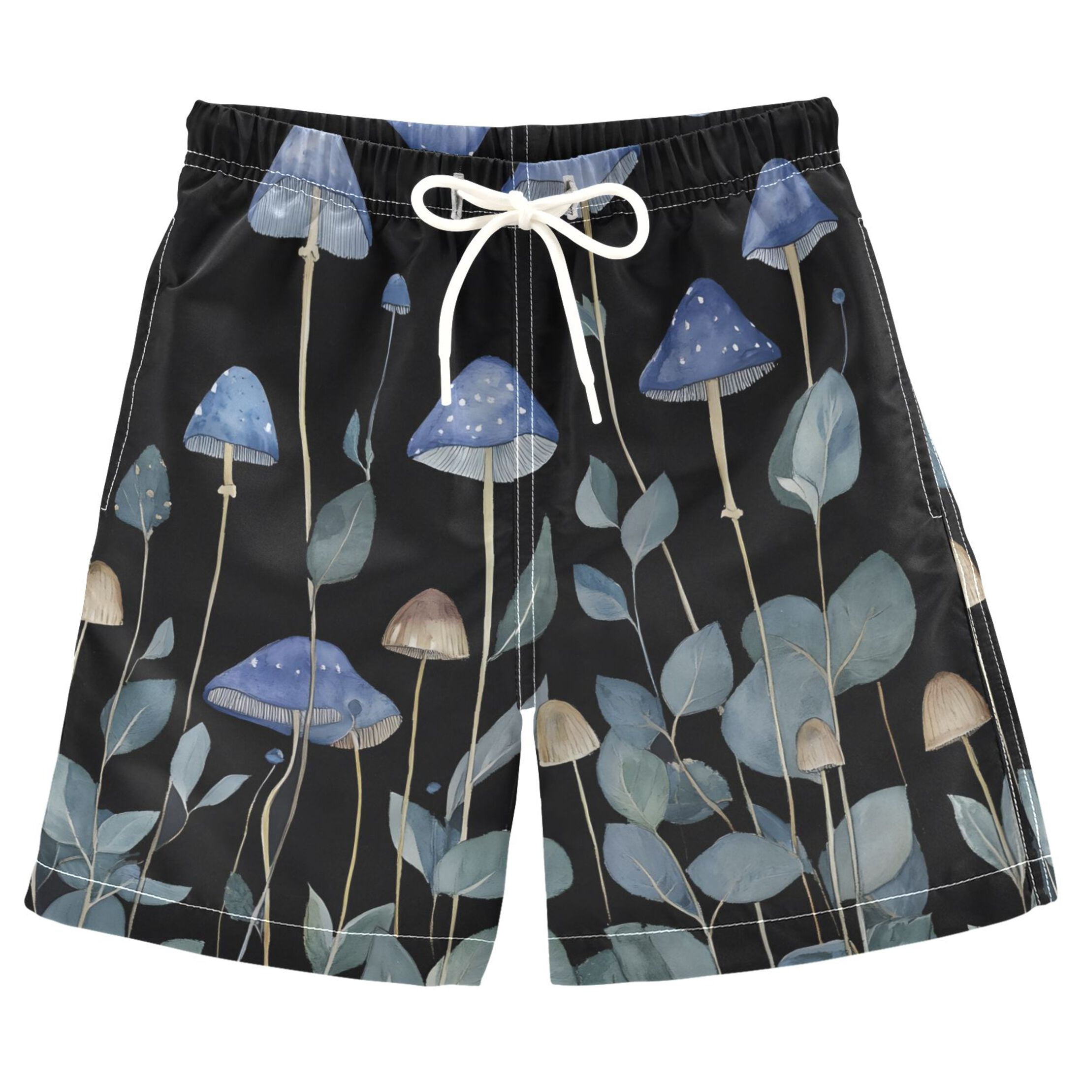 joogoo Kids Boys Swim Trunks Mushroom Beach Board Shorts Drawstring ...