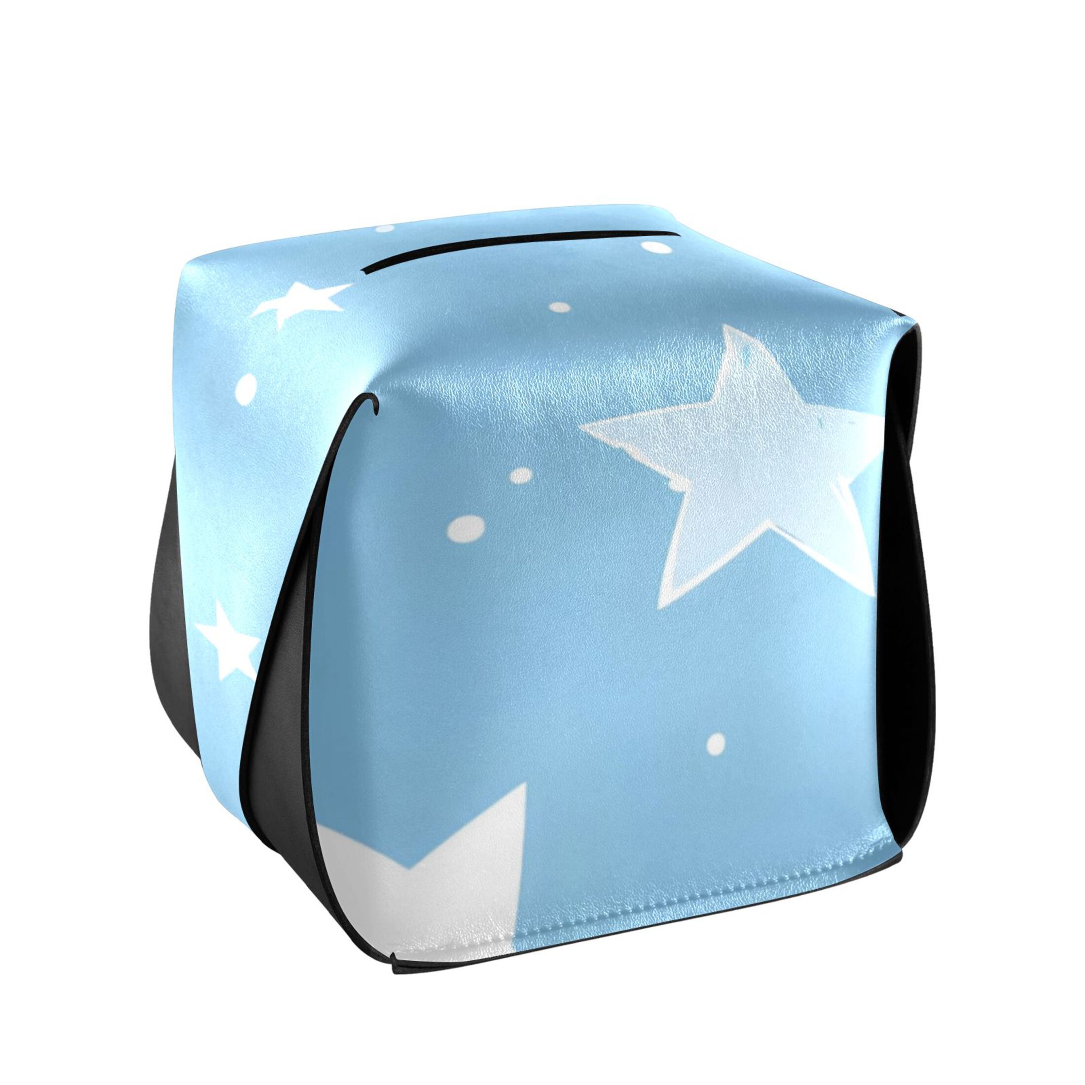 joogoo Leather Tissue Box Cover Lovely Star Facial Cube Holder Case ...