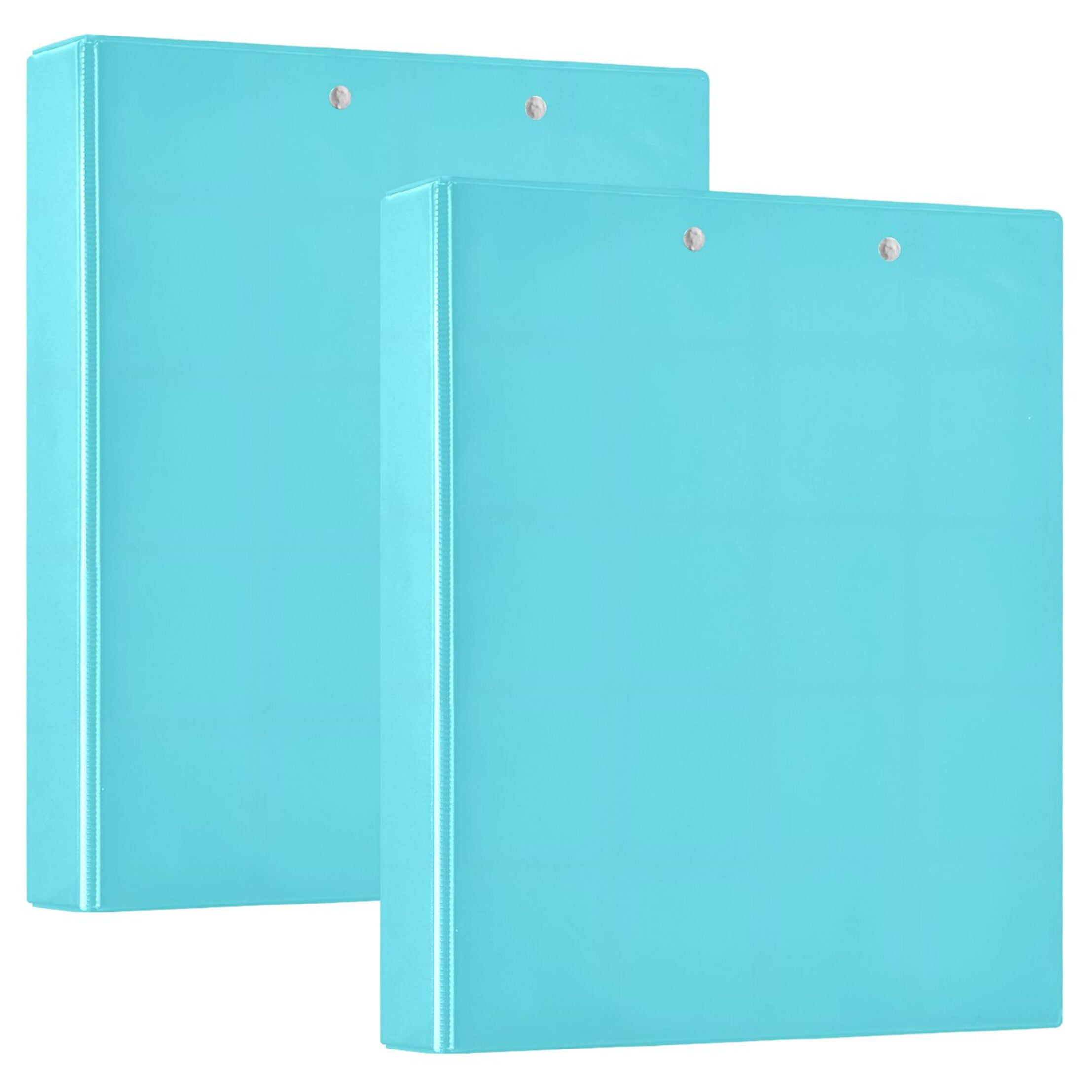 joogoo Light Blue Hardcover 3 Ring Binder 1.5" Round Rings Interior ...