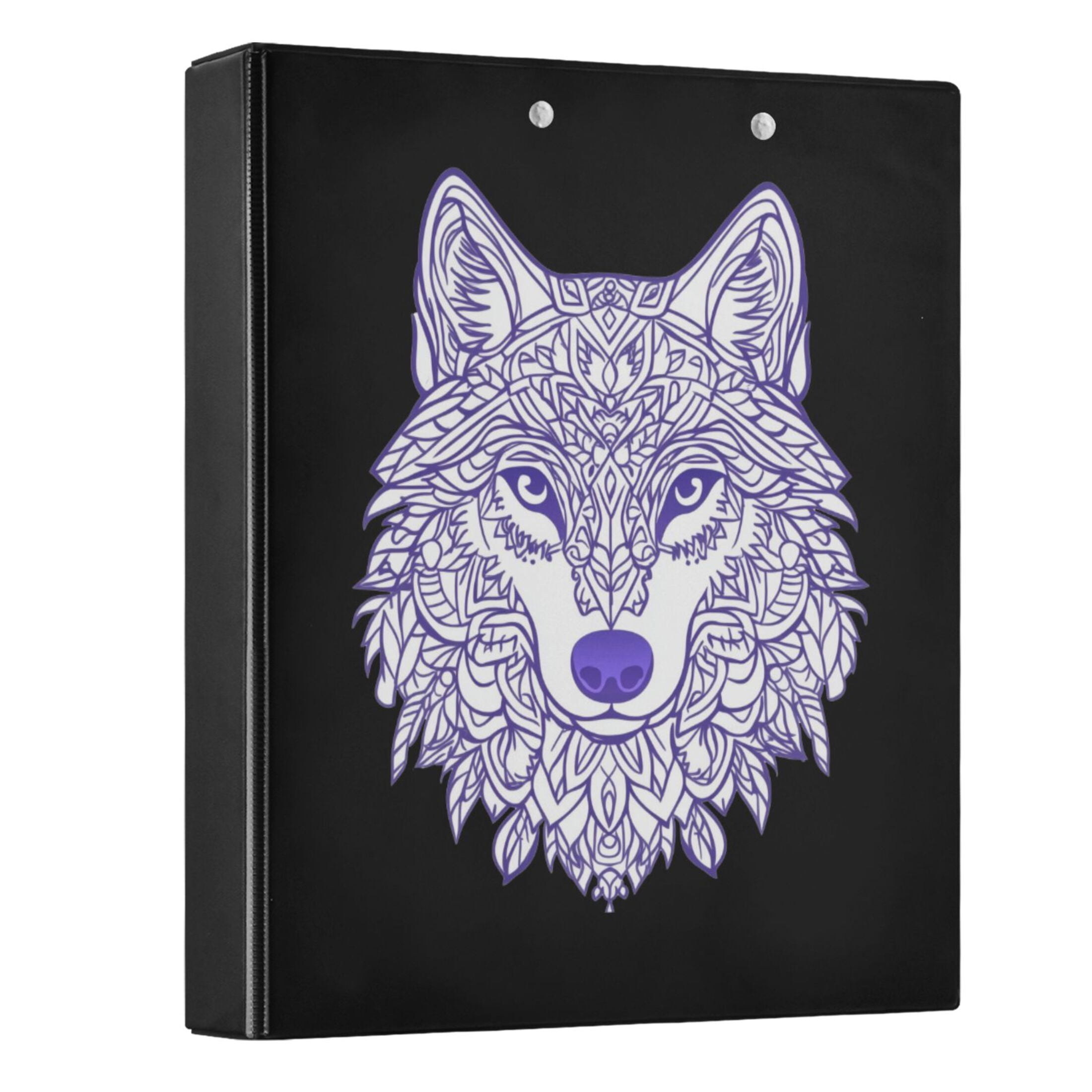 joogoo Line Wolf Hardcover 3 Ring Binder 1.5" Round Rings Interior ...