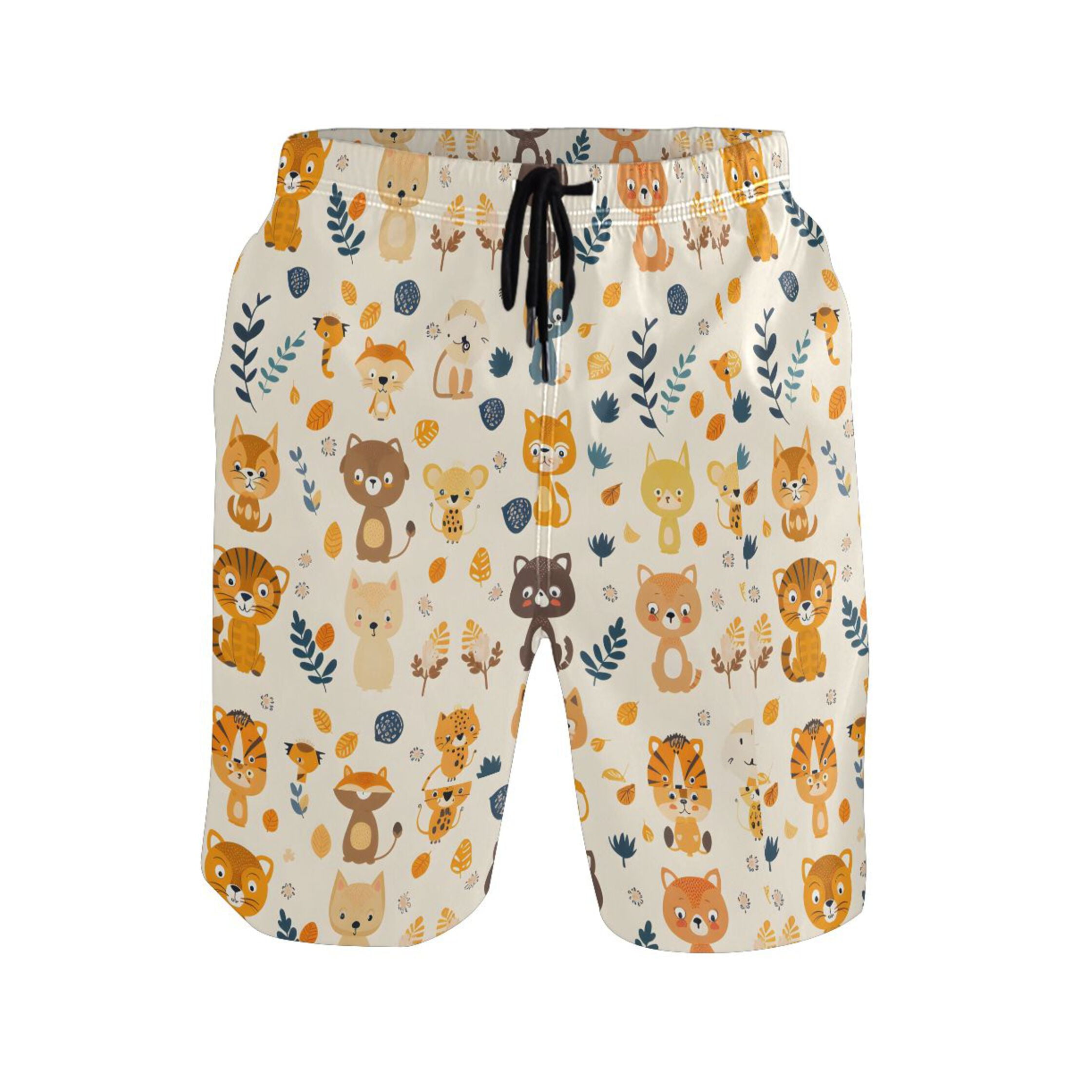 joogoo Men's Swim Trunks Cute Animals Beach Shorts with Pockets L ...